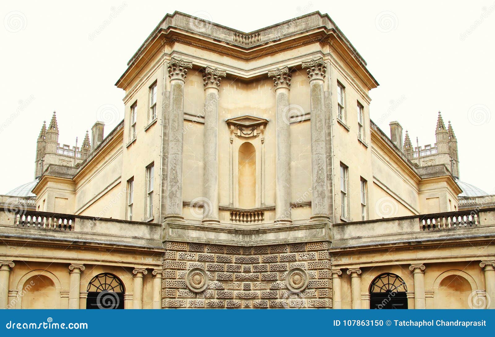 Old building scene. stock photo. Image of city, cityscape - 107863150