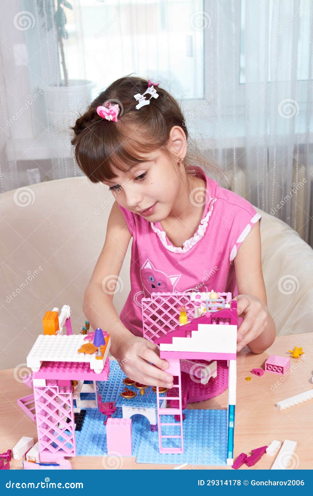 Building a Toy House stock photo. Image of toys, child - 29314178