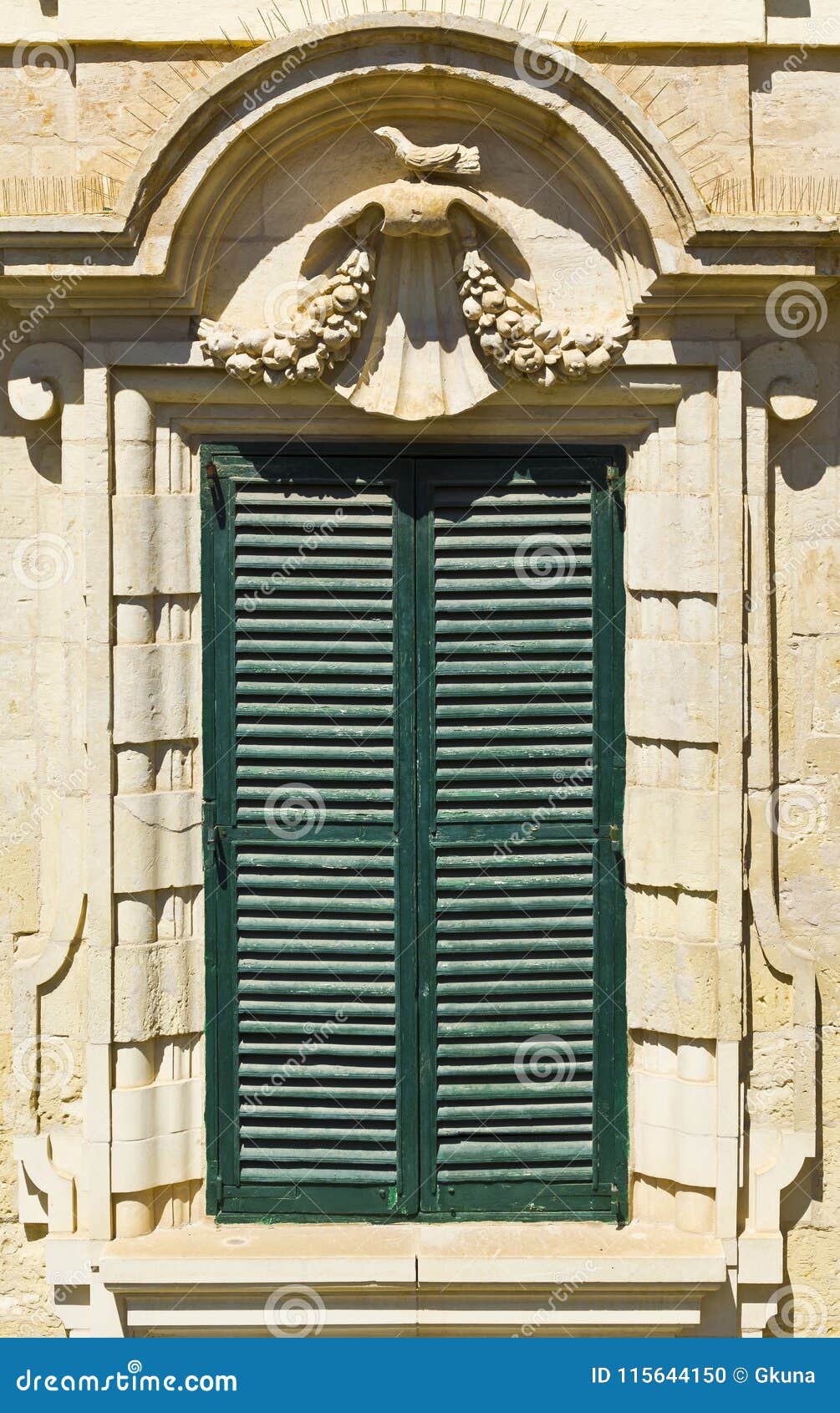 Maltese window in Valletta stock photo. Image of ancient - 115644150