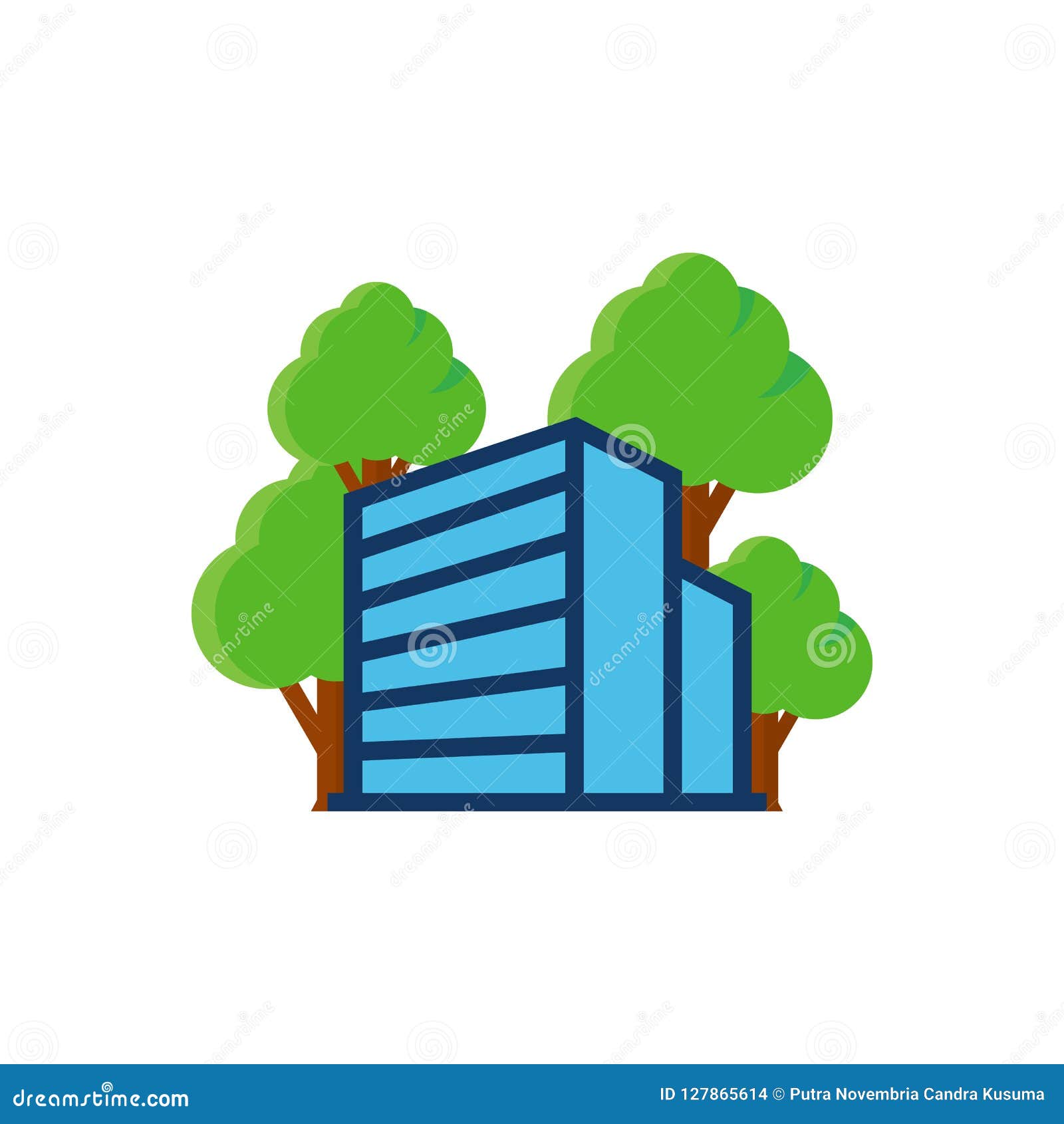 Building Tree Logo Icon Design Stock Vector - Illustration of abstract ...