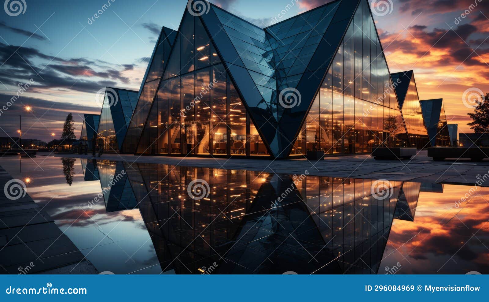 Triangular Building Industrial Logo. Cartoon Vector | CartoonDealer.com ...