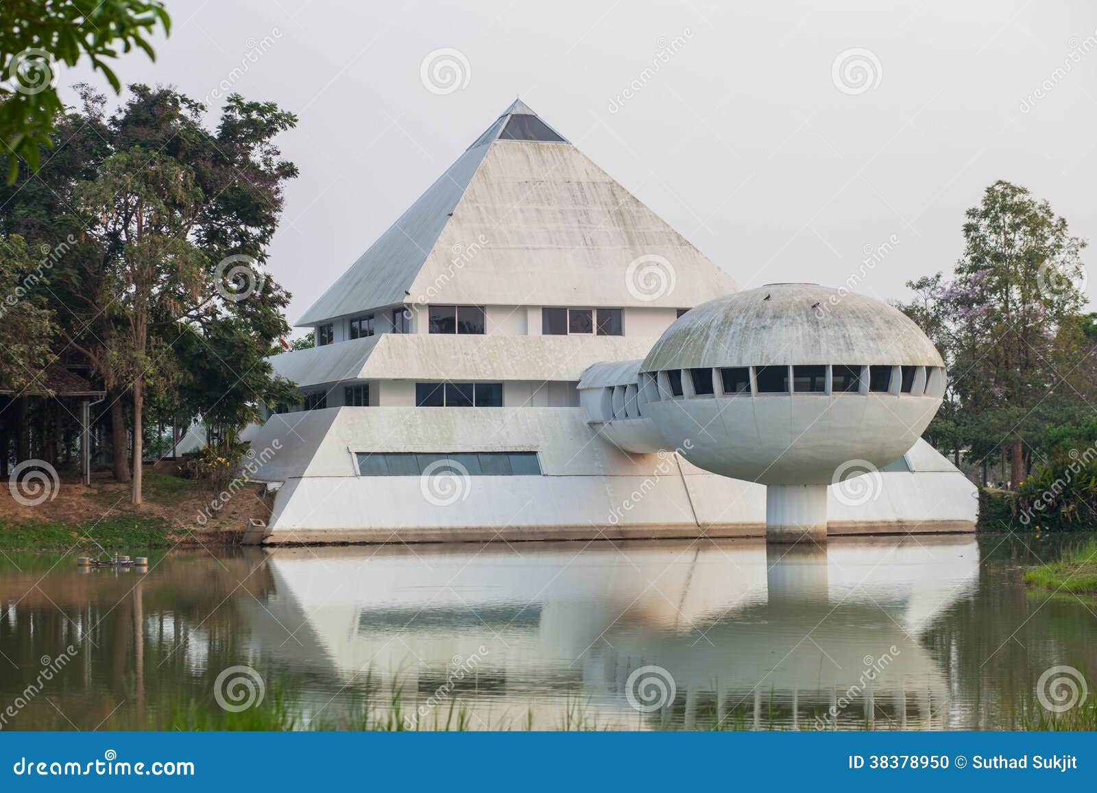 Triangular Pyramid Building