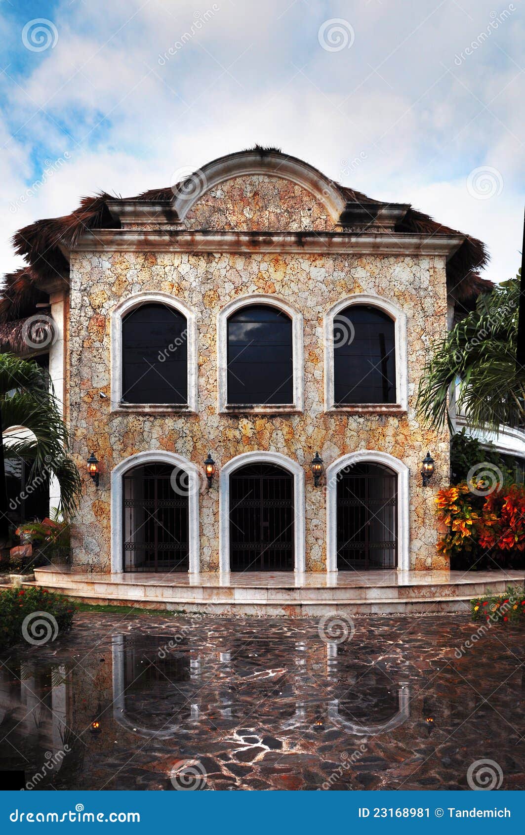 Building in the tropics stock image. Image of home, fence - 23168981