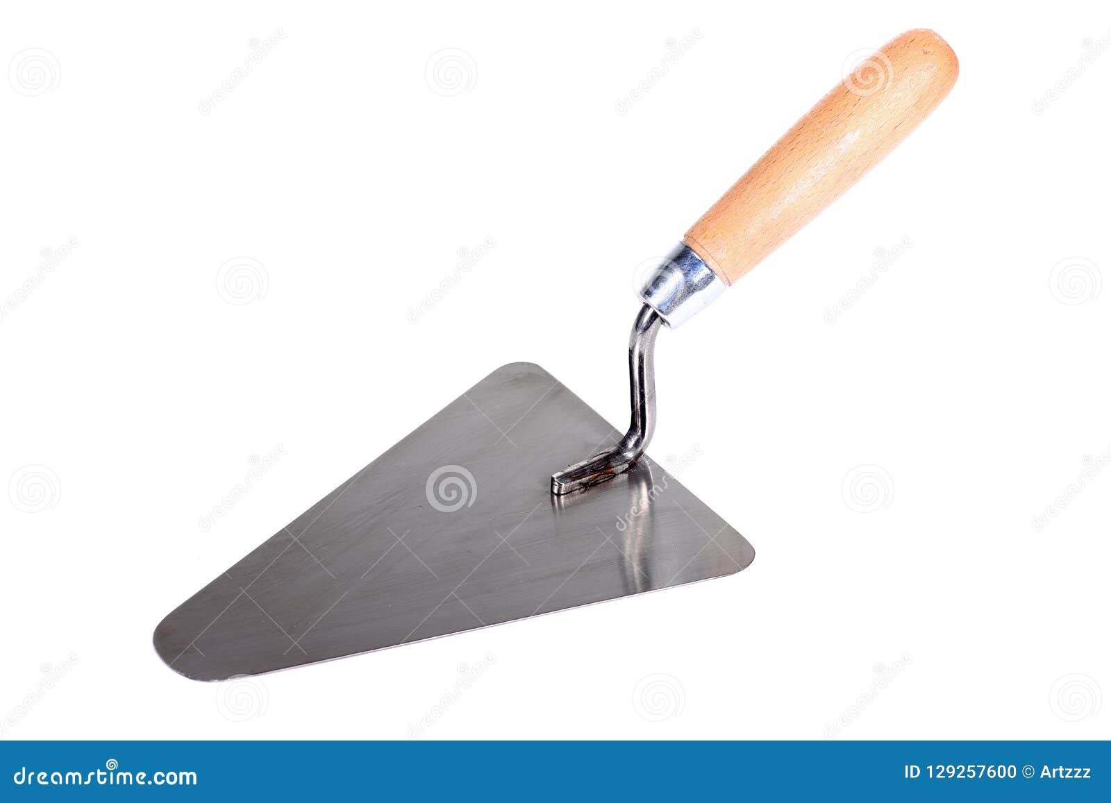 Building trowel stock photo. Image of isolated, cutout - 129257600