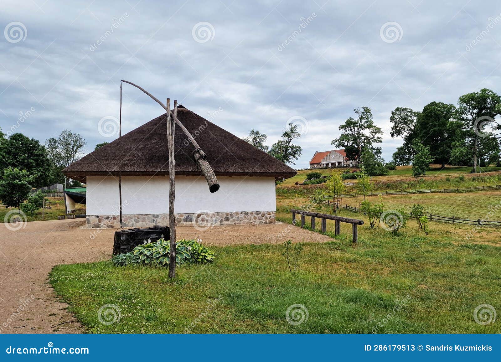 The Building of the Turaida Castle Complex, Latvia Stock Image - Image ...