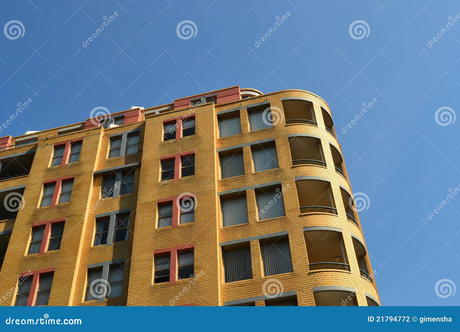 Building Under a Blue Sky stock photo. Image of blue - 21794772