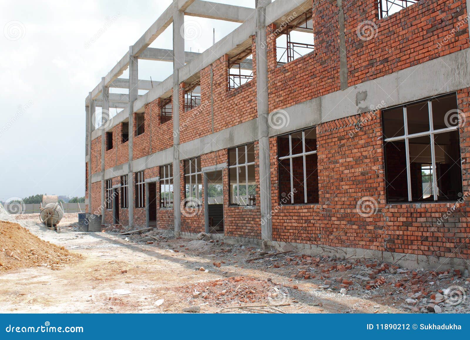 Building Under Construction Stock Photo - Image of bricks, brick: 11890212