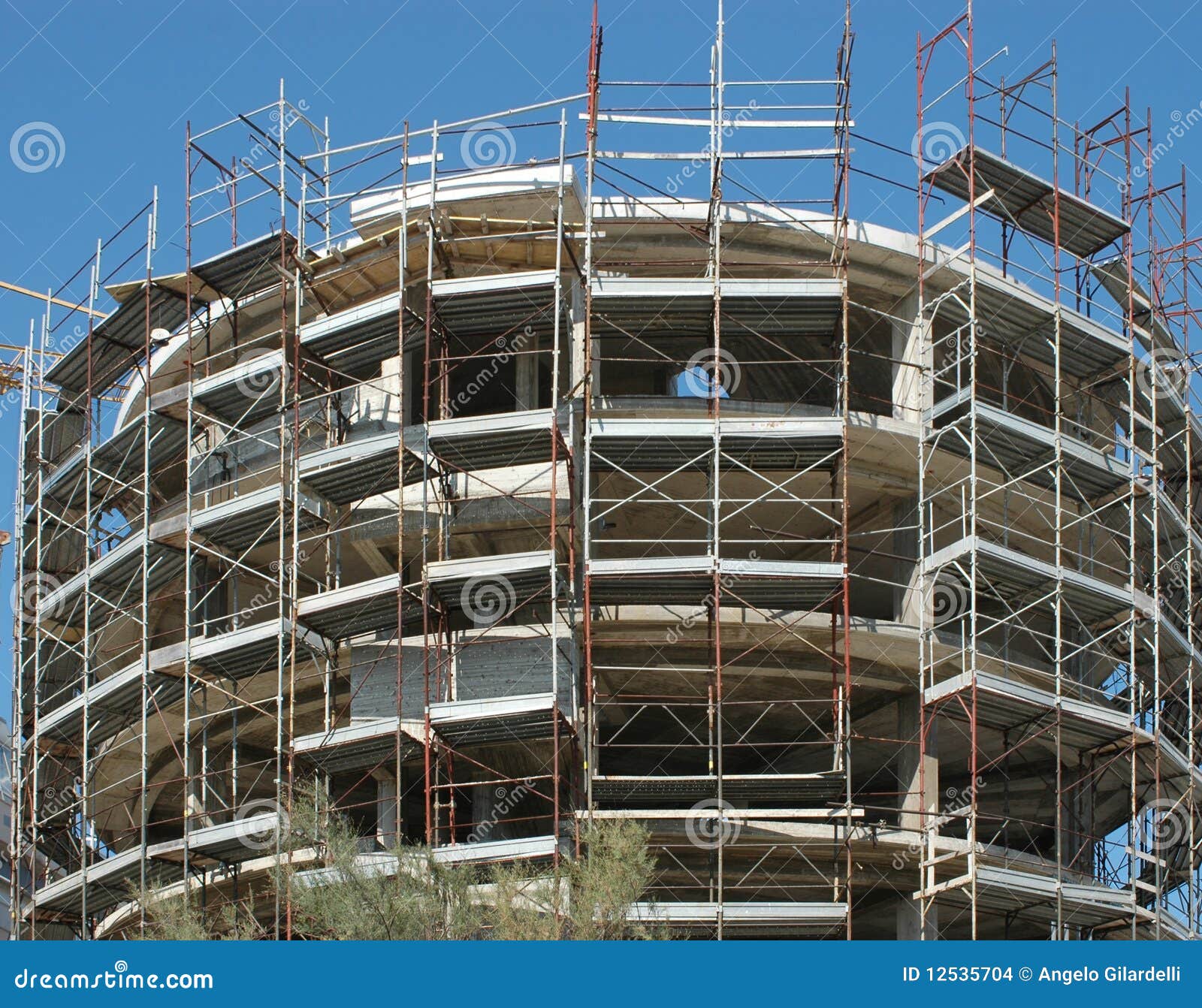 Building Under Construction Stock Photo - Image of metal, modern: 12535704