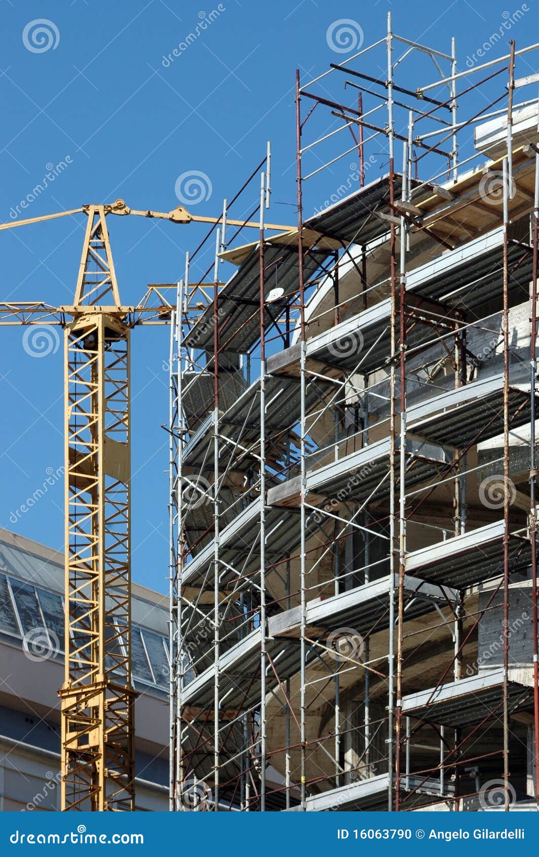 Building Under Construction Stock Photo - Image of iron, work: 16063790