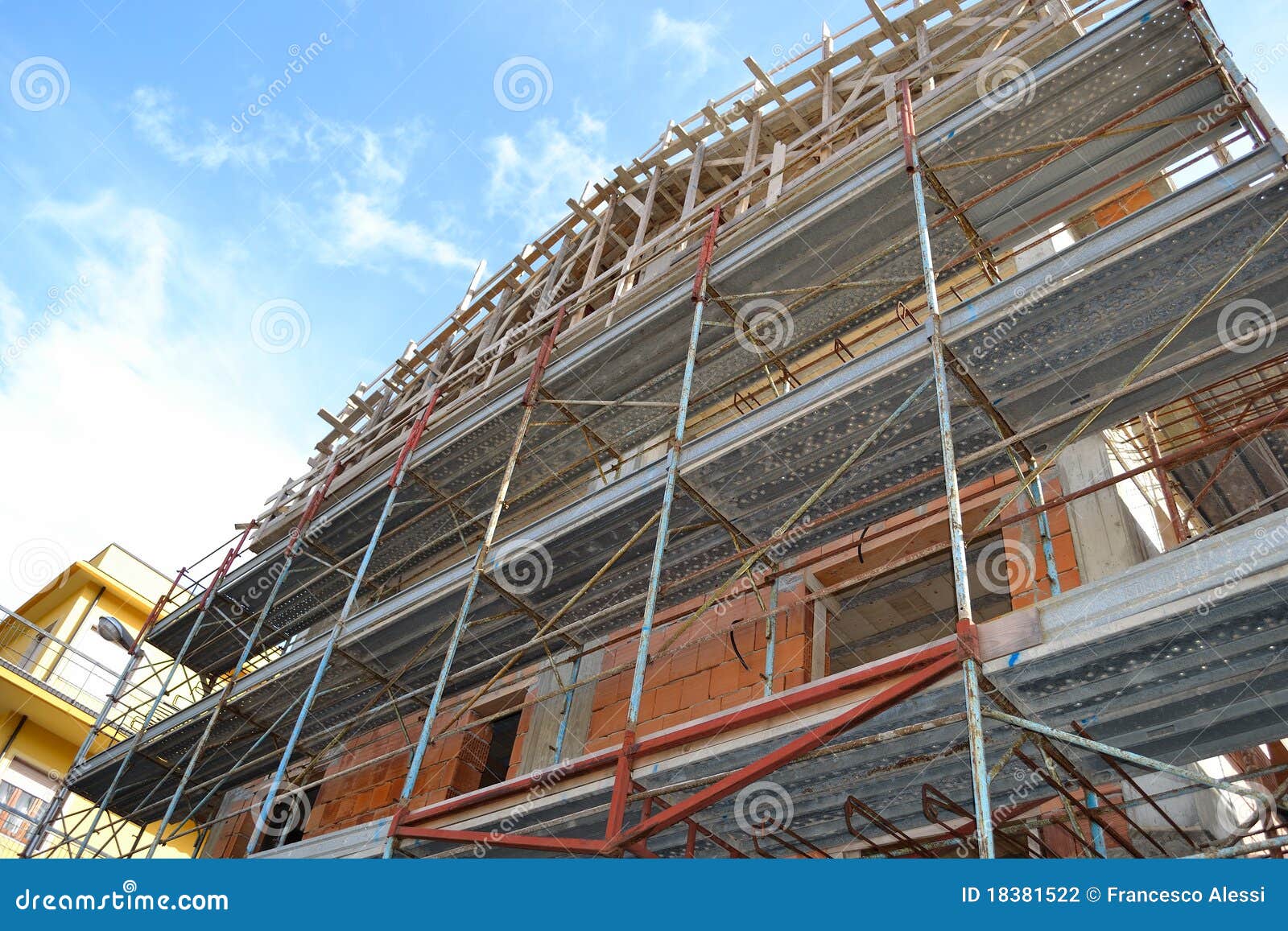 Building Under Construction Stock Photo - Image of clouds, industry ...