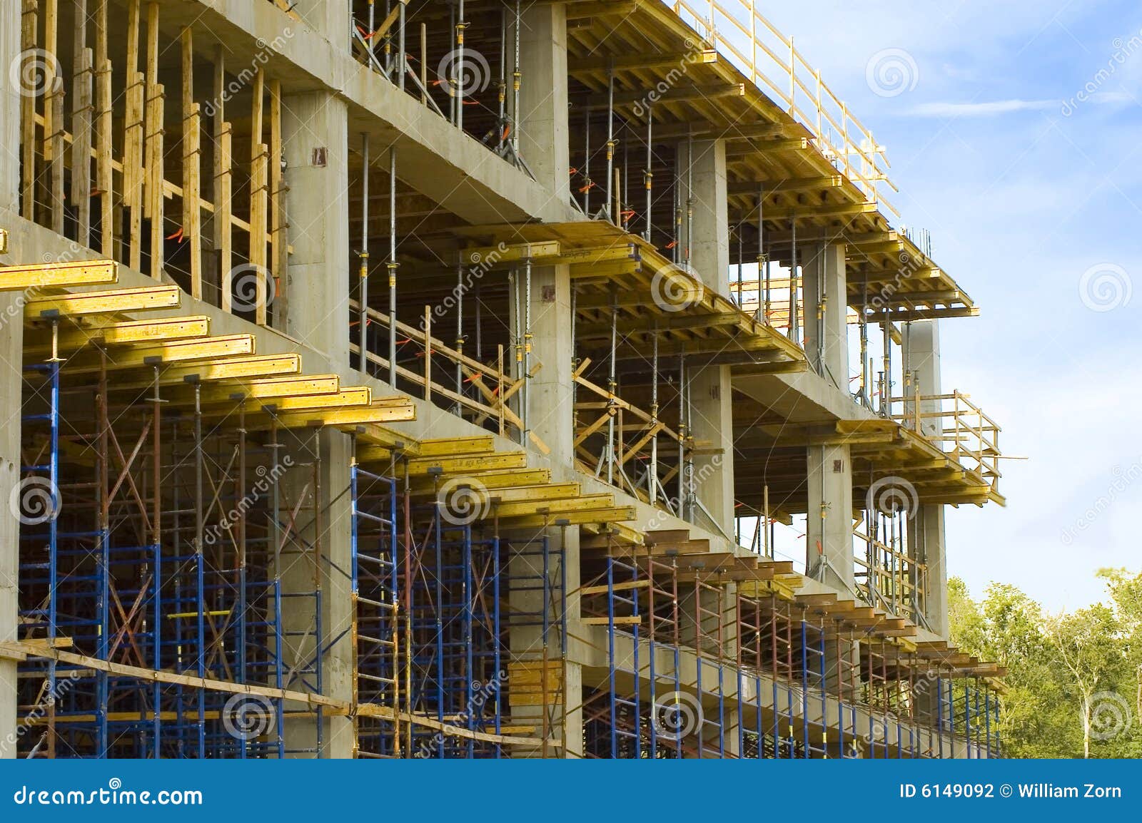Building Under Construction Stock Photo - Image of ladders, supporting ...