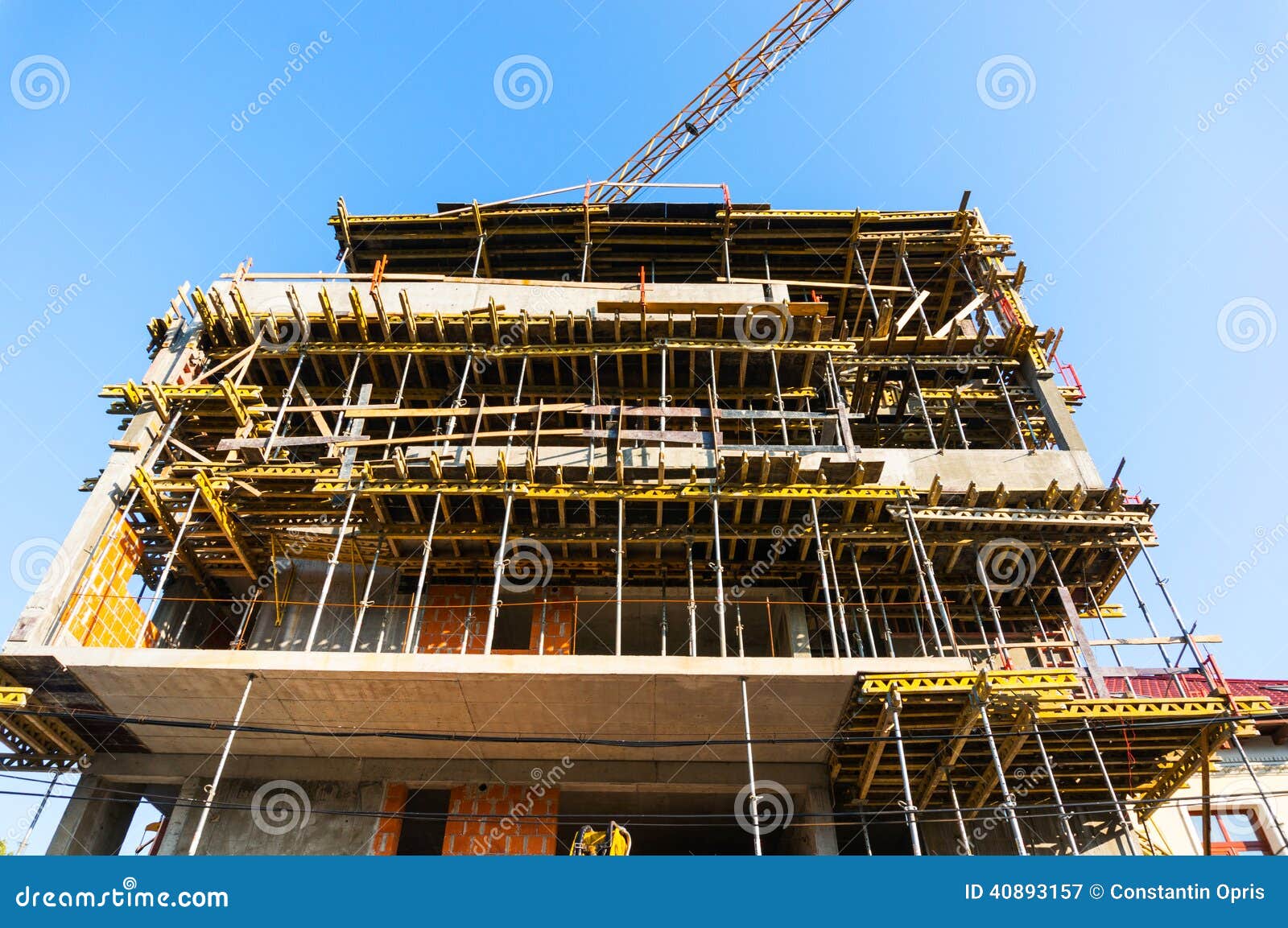 Building Under Construction Stock Image - Image of work, flats: 40893157
