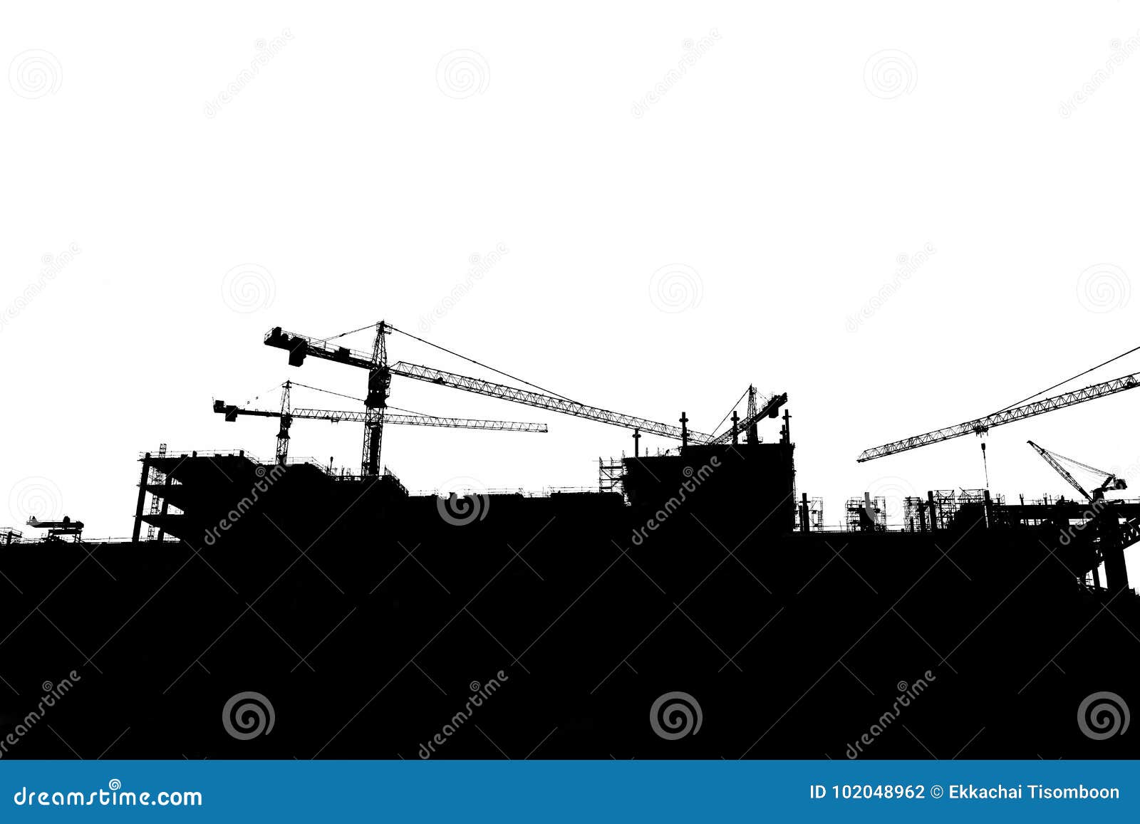 Building Under Construction Black and White Picture Stock Photo - Image ...