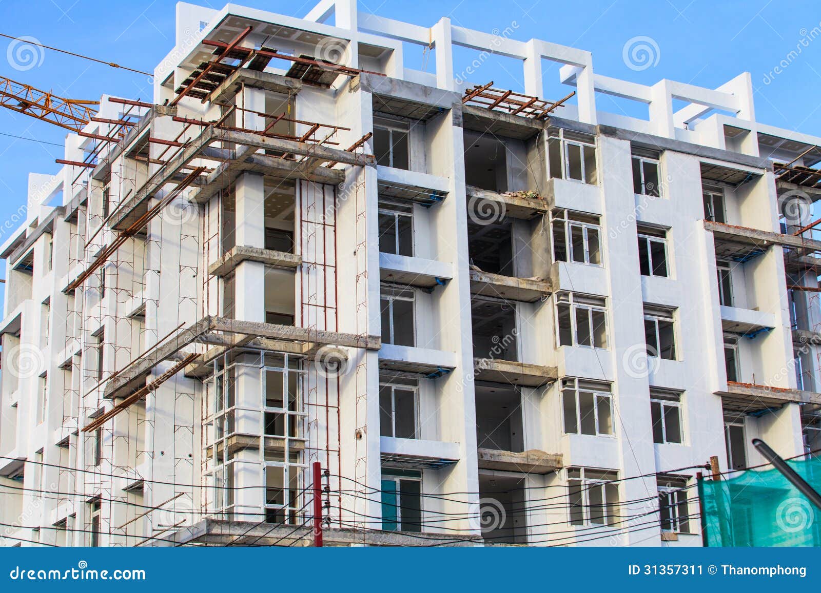A Building Under Construction Stock Image - Image of home, cement: 31357311
