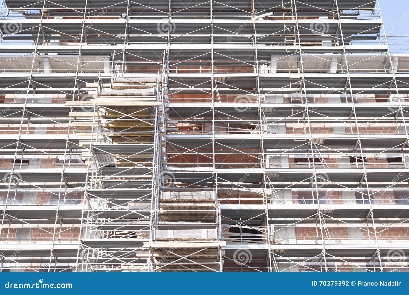Building Under Construction with Building Armor. Stock Photo - Image of ...