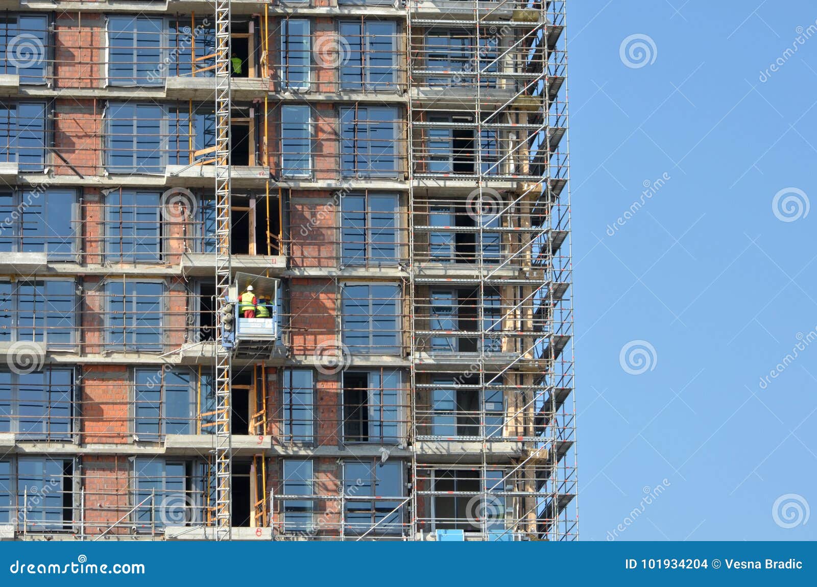 Building Under Construction Stock Photo - Image of steel, area: 101934204