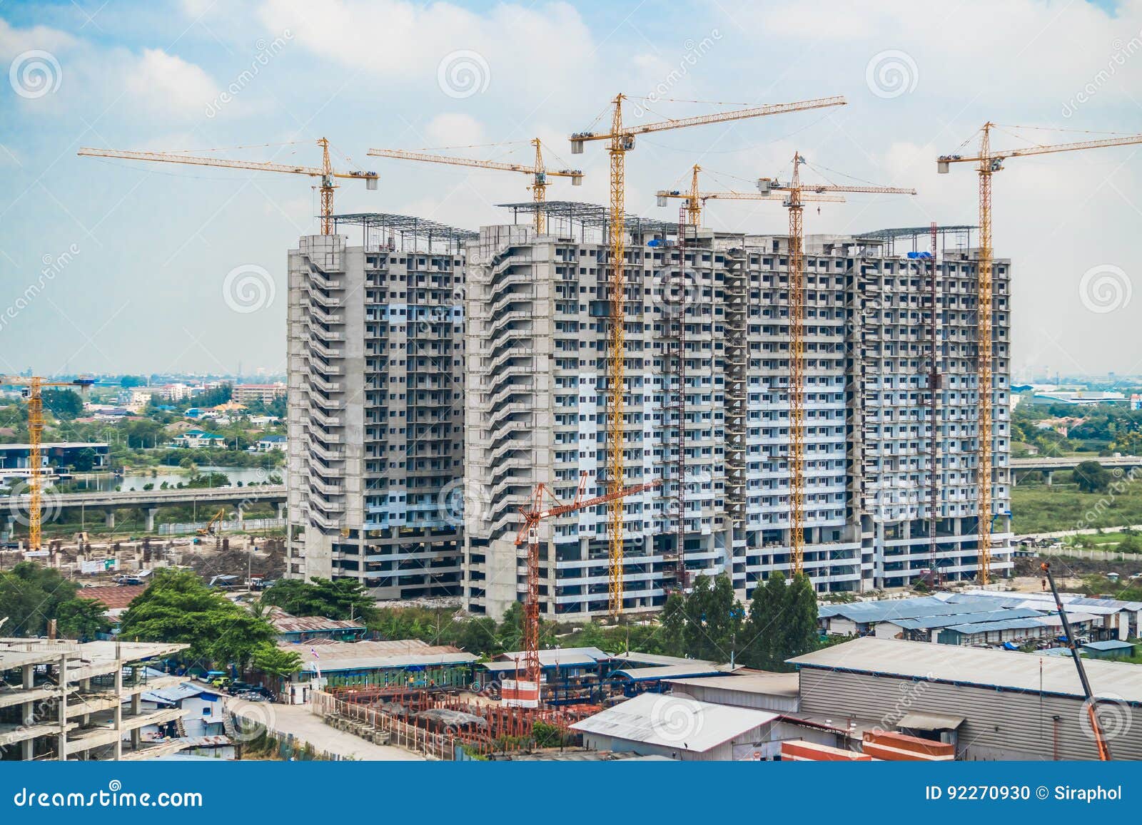 Building Under Construction Stock Photo - Image of development, site ...