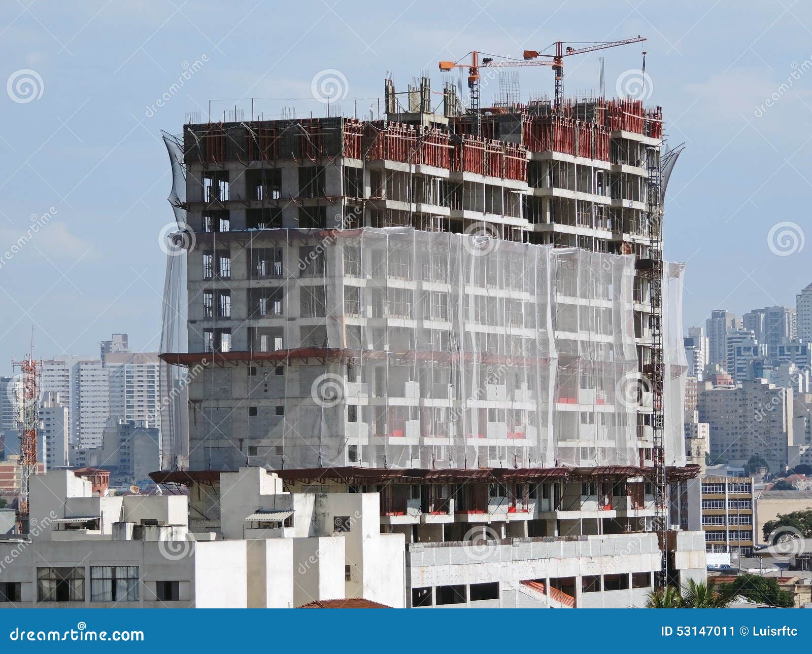Building Under Construction Stock Image - Image of construction, urban ...