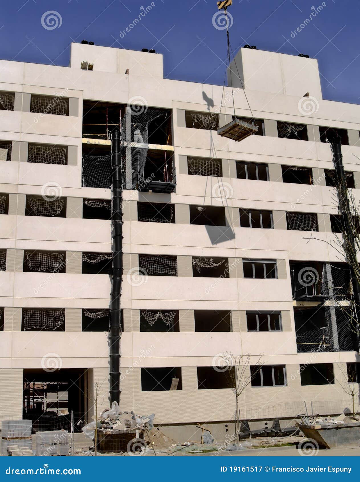 Building Under Construction, Facade Stock Image - Image of work ...