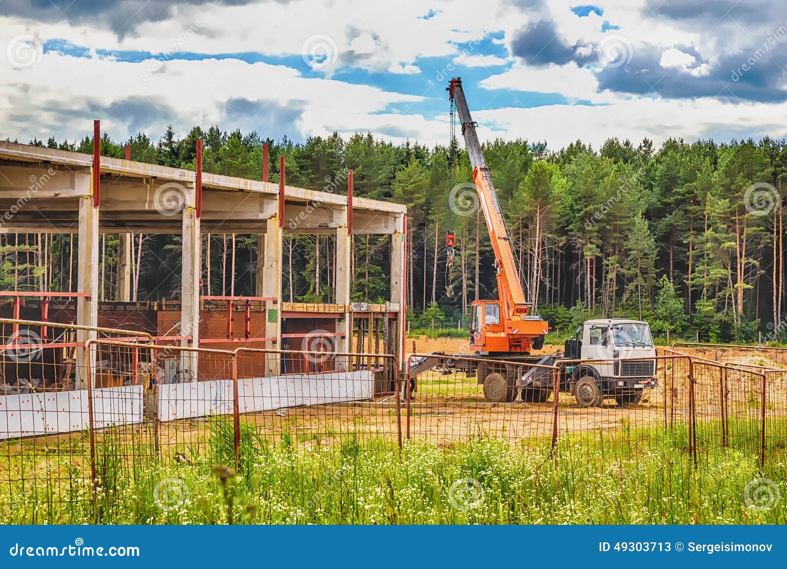 Building Under Construction with Hdr Effect Stock Image - Image of ...