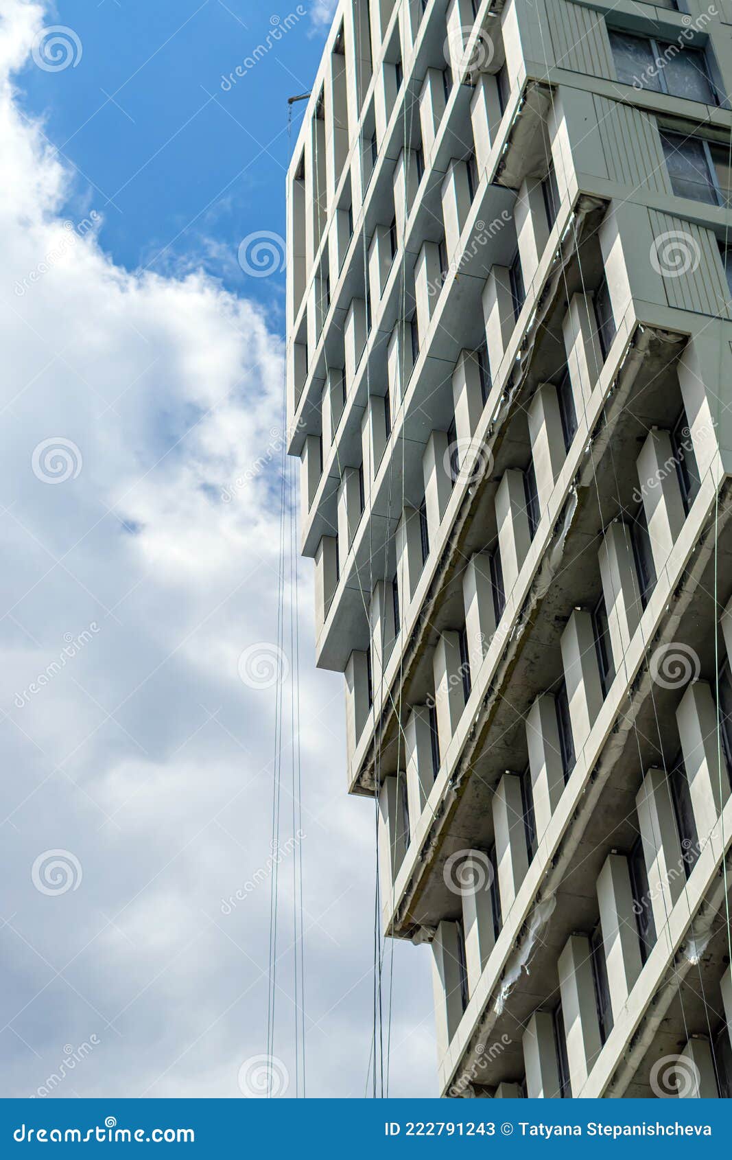 The Building Under Construction is Ledge Up Stock Image - Image of real ...