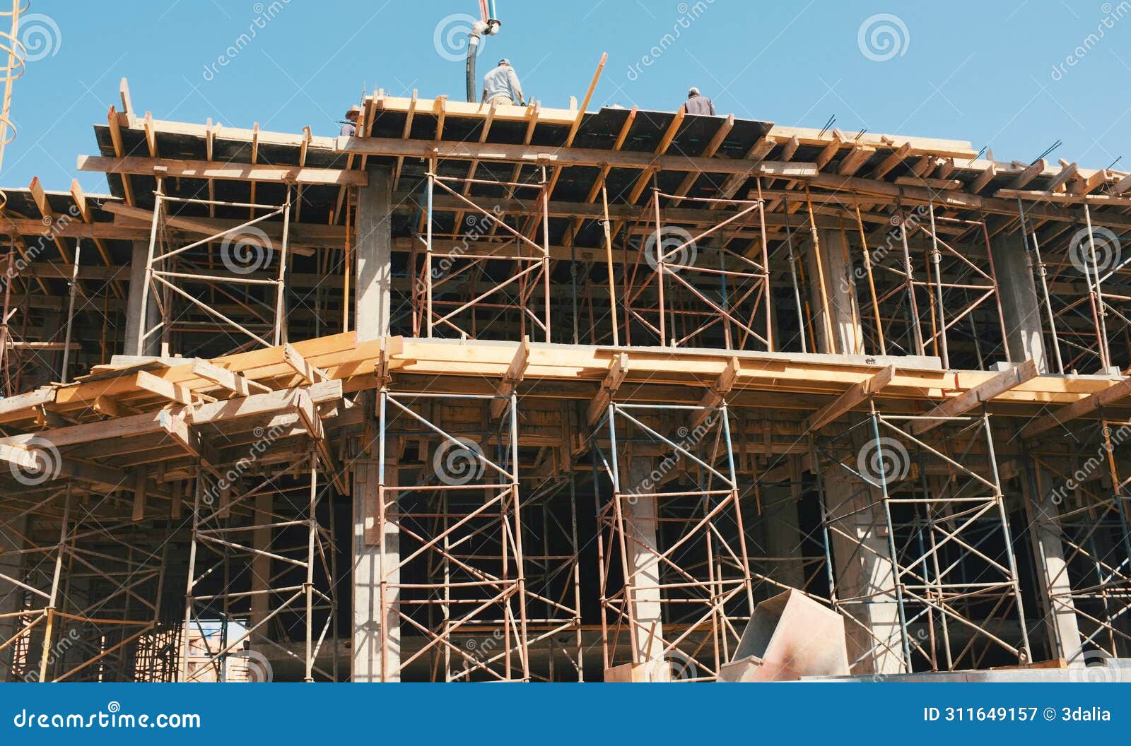 Building Under Construction in Marrakech, Morocco Stock Image - Image ...