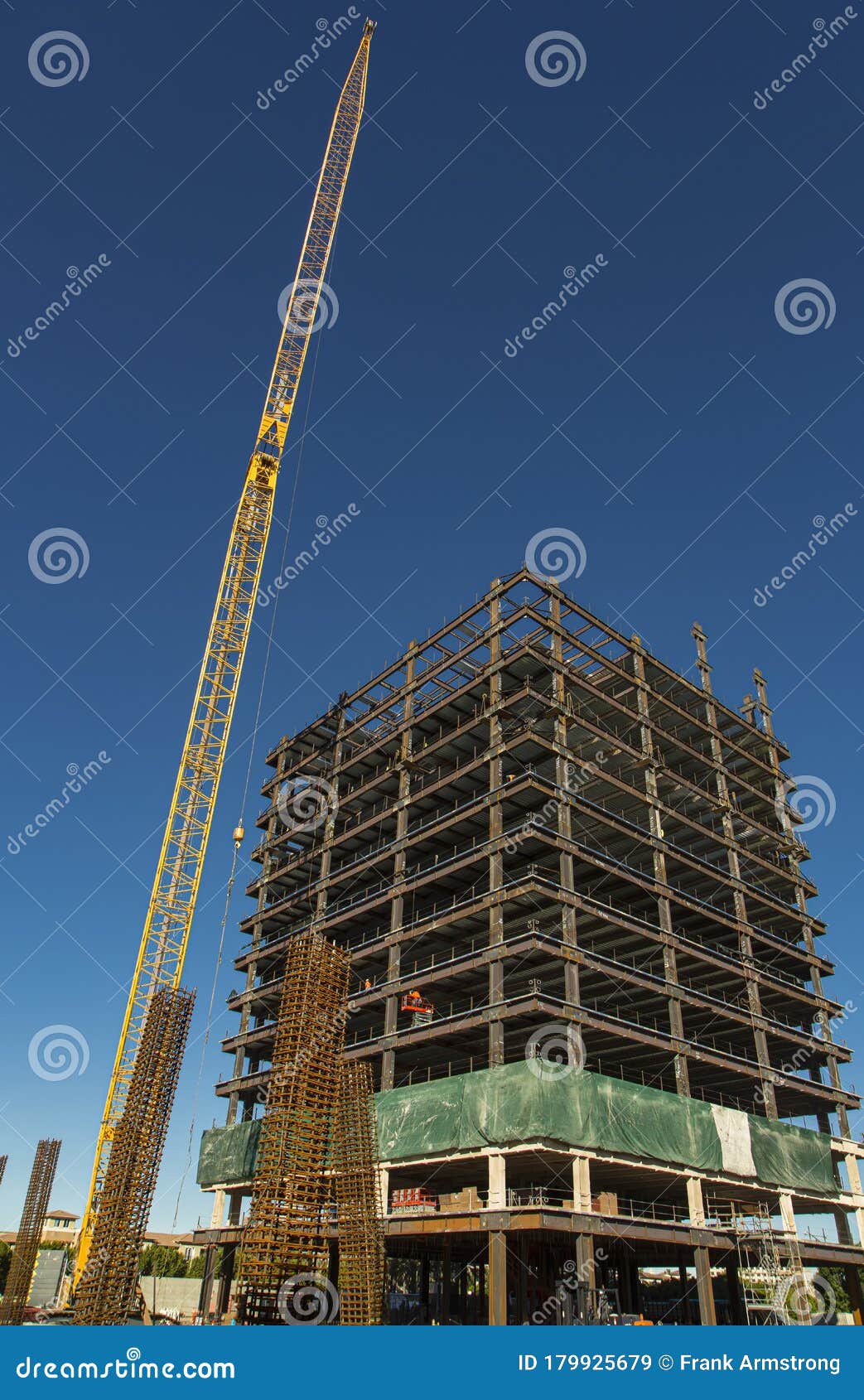 Constructions of Building in Progress Stock Image - Image of background ...