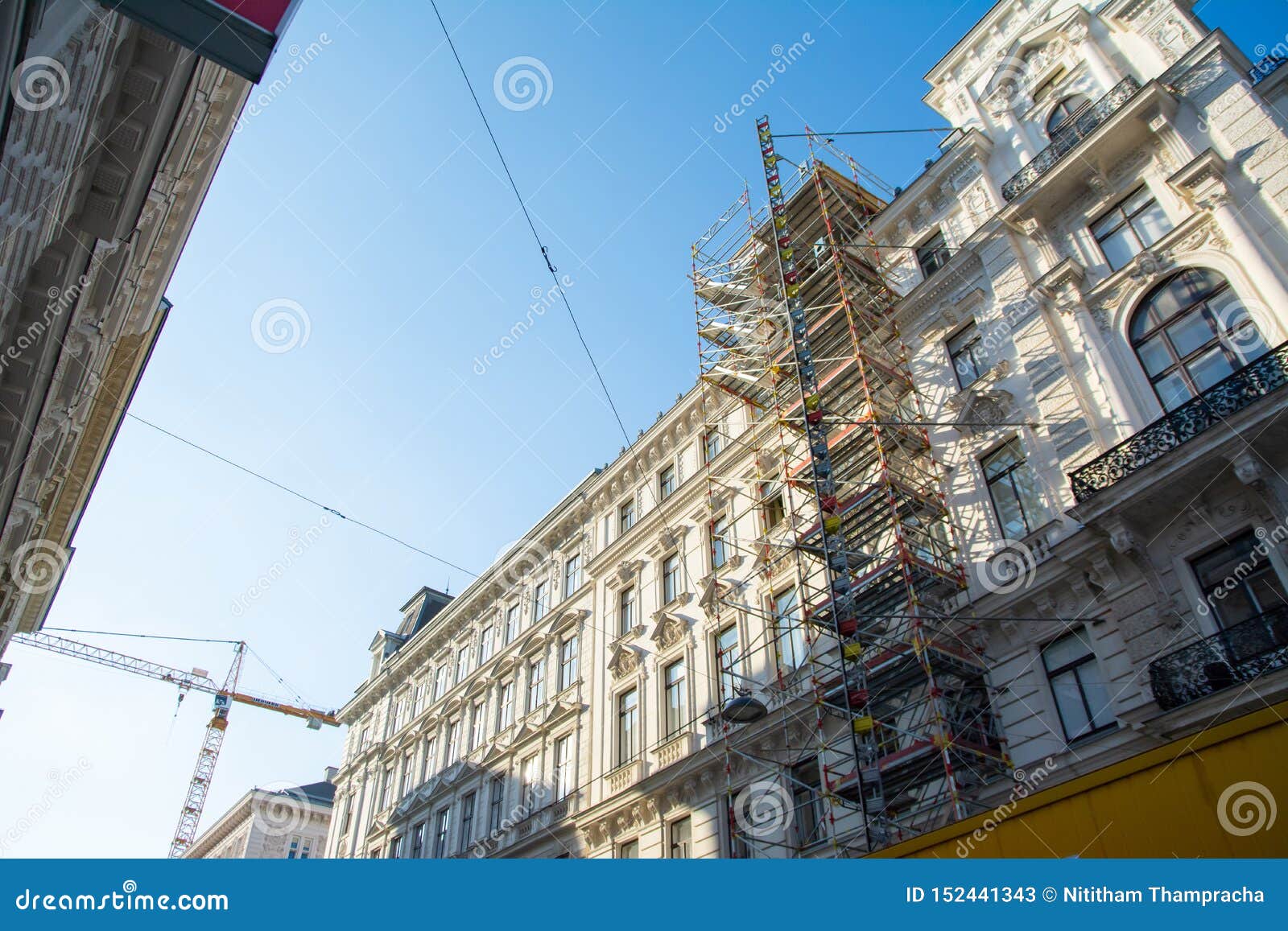 The Building Under Construction. the Process of Improvement Stock Image ...