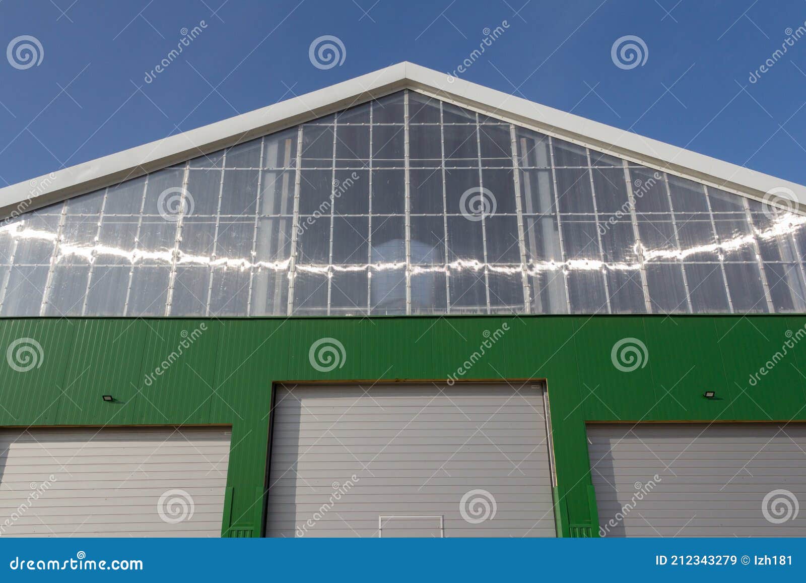 Building Under Construction with Sandwich Panel of Insulation on the ...