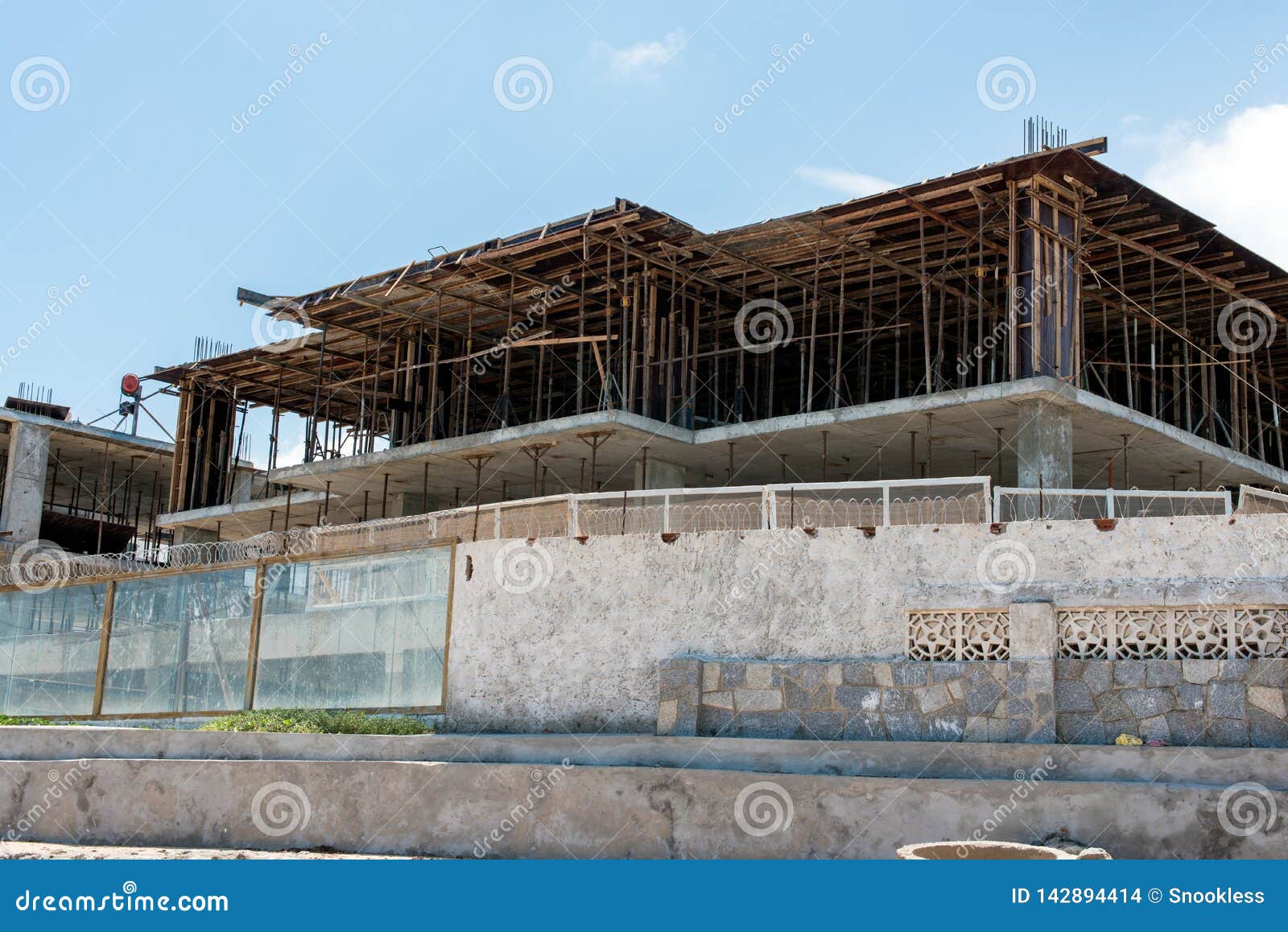 Building Under Construction in Brazil Stock Photo - Image of fence ...