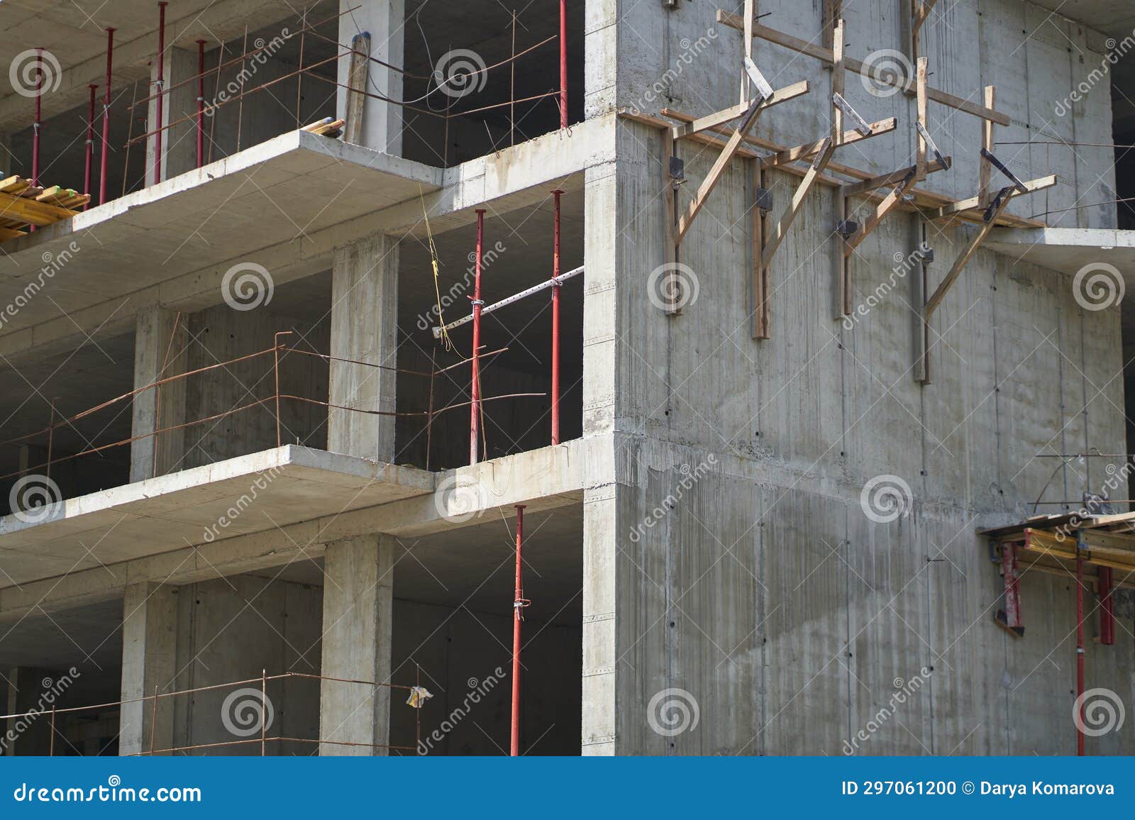 The Building of an Unfinished High-rise. Work on Facade Thermal ...
