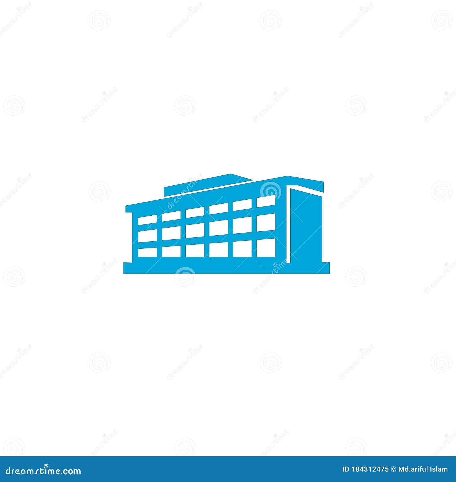 Building, University, Museum Icon Vector Logo Template Illustration ...