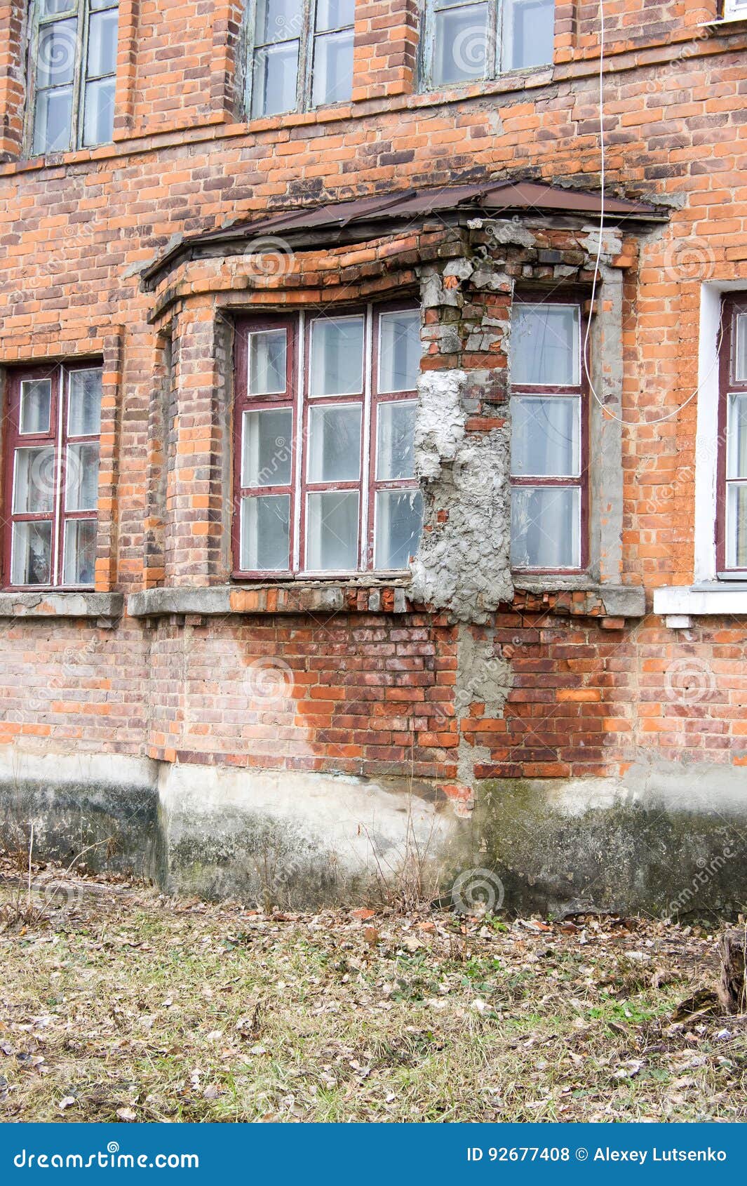 Building after Unprofessional Repairs Stock Photo - Image of natural ...