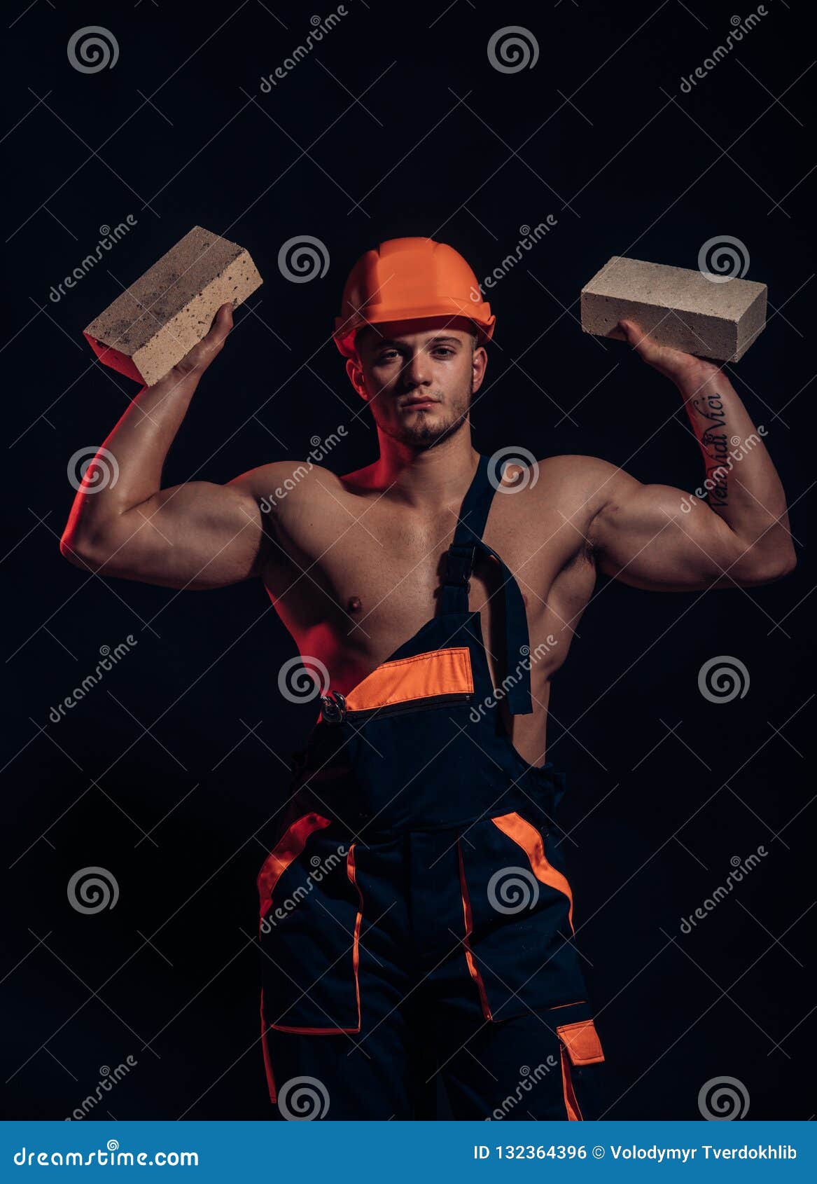 Building Up Great Things. Construction Worker or Builder at Work at ...