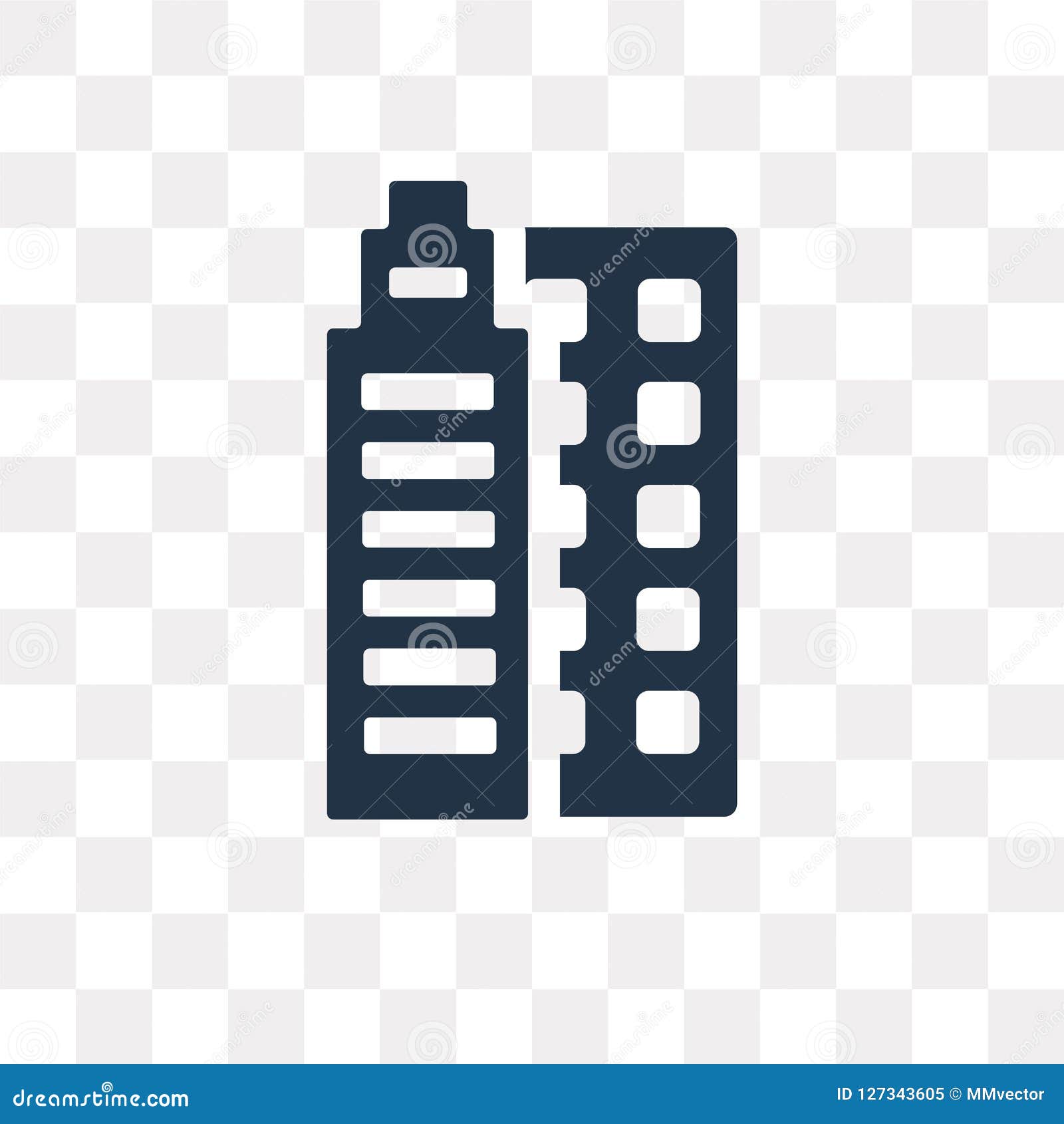 Building Vector Icon Isolated on Transparent Background, Building ...