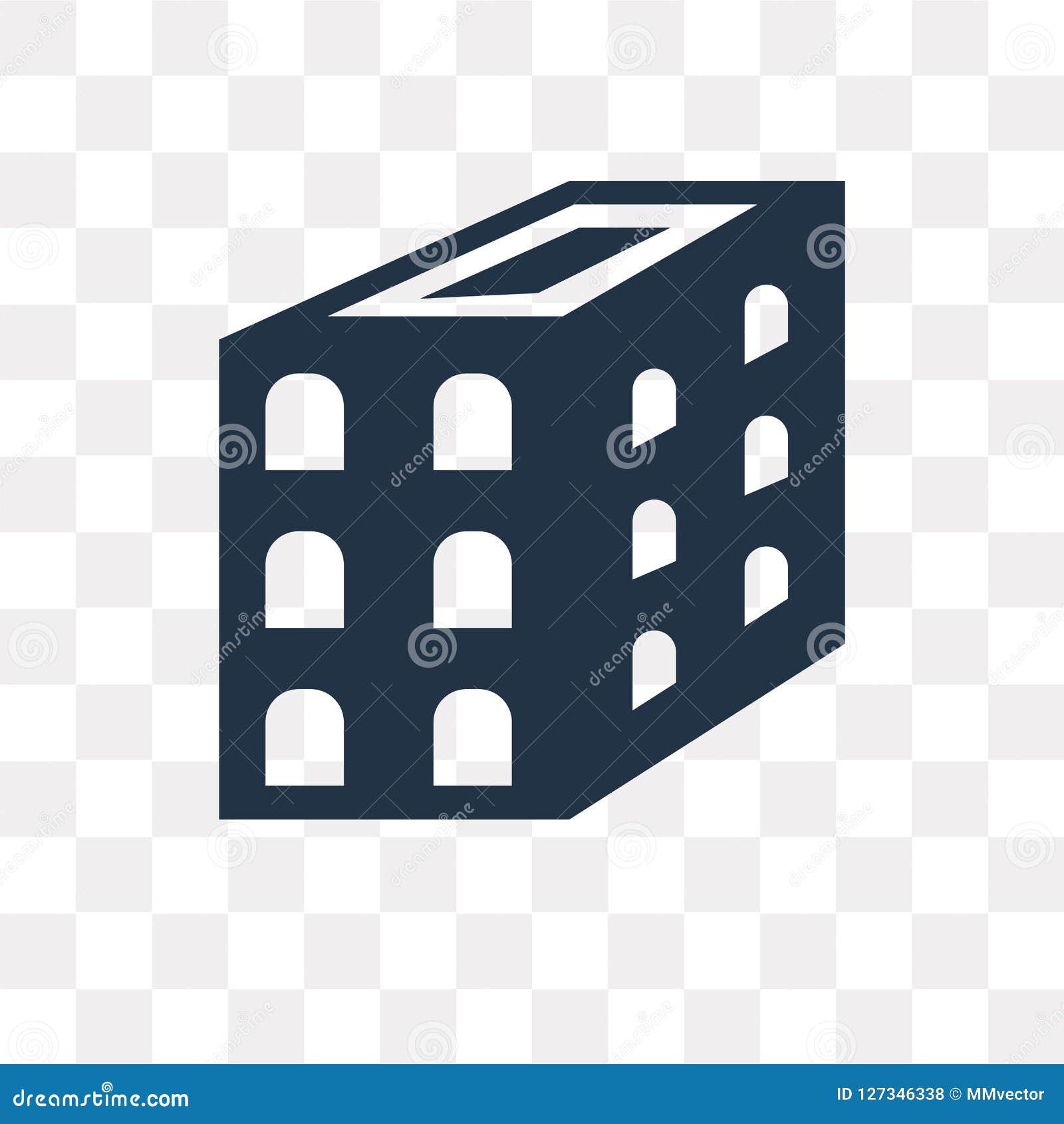 Building Vector Icon Isolated on Transparent Background, Building ...