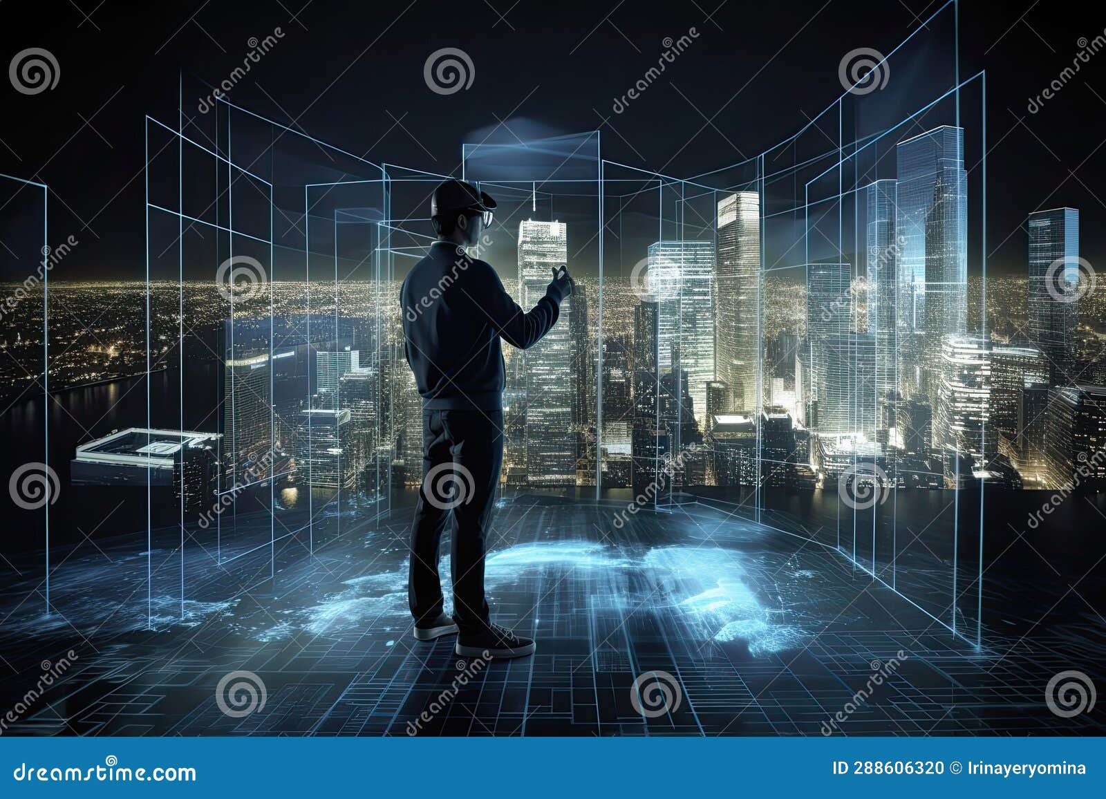 Building Virtual Worlds, Unreal Engine. Modern Architect Creating ...