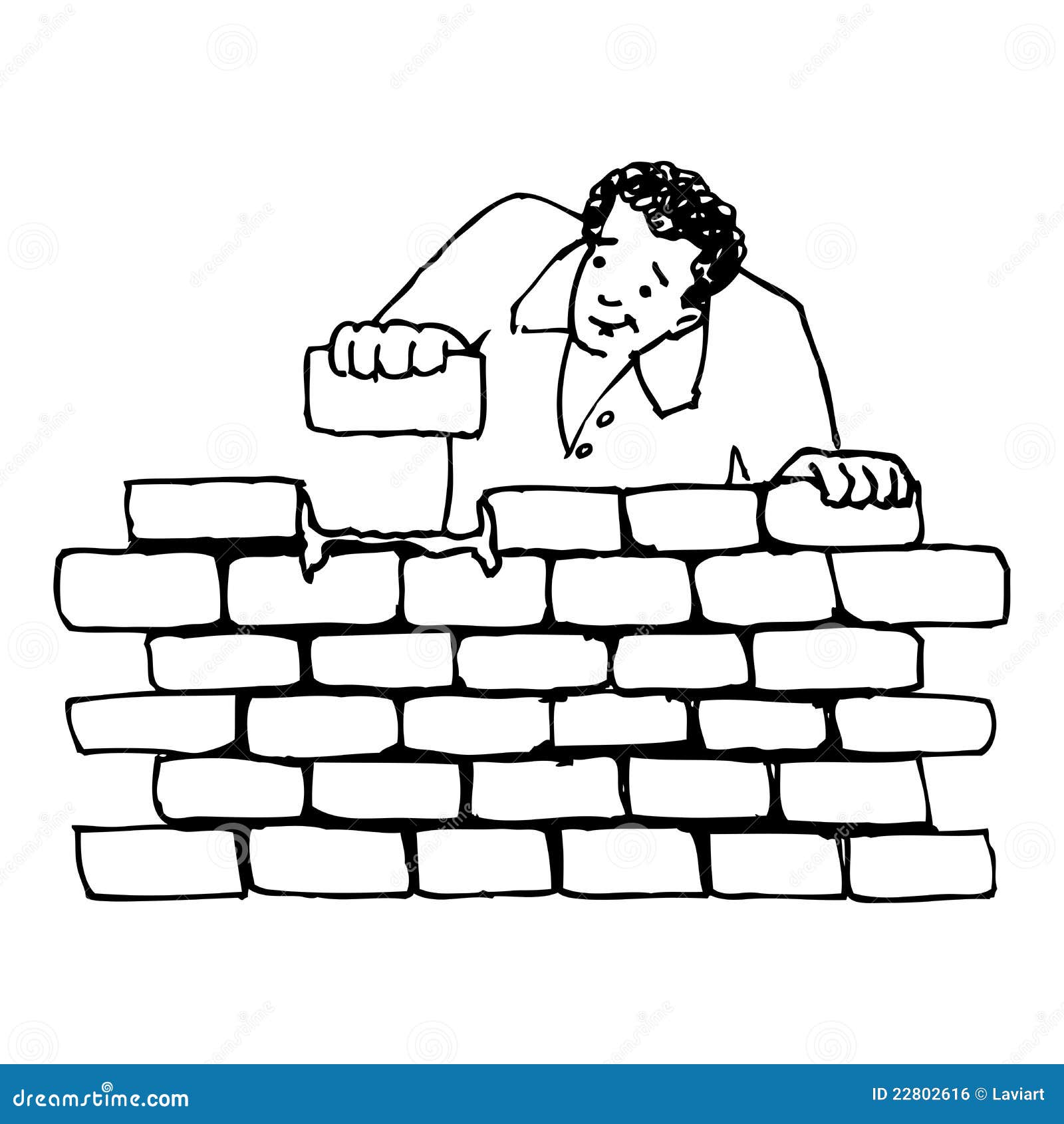 Building A Wall Royalty Free Stock Image - Image: 22802616