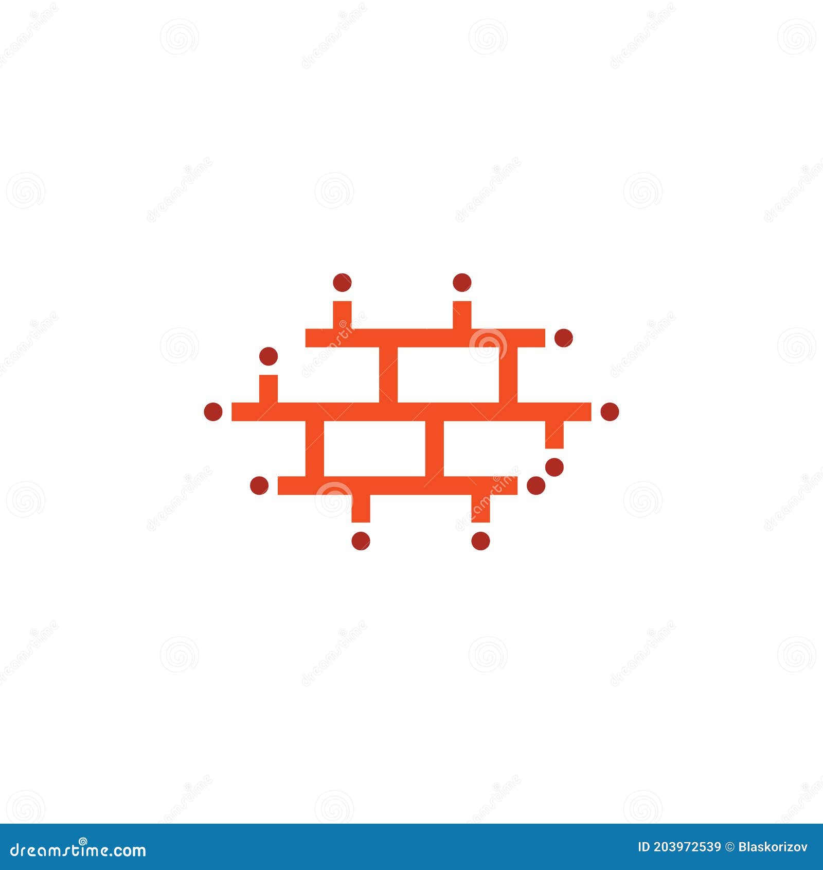 Building Wall Brick Logo Symbol Icon Vector Design Stock Vector ...
