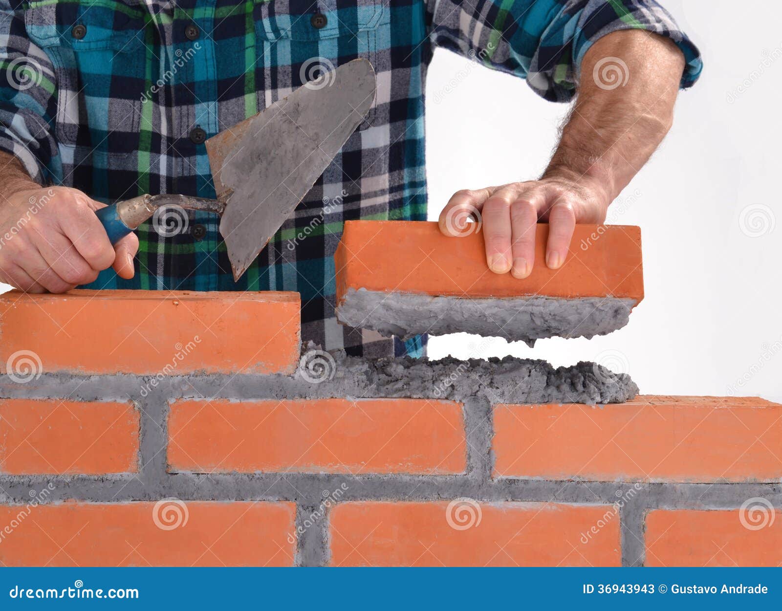 Building a wall. stock image. Image of discipline, rebuild - 36943943