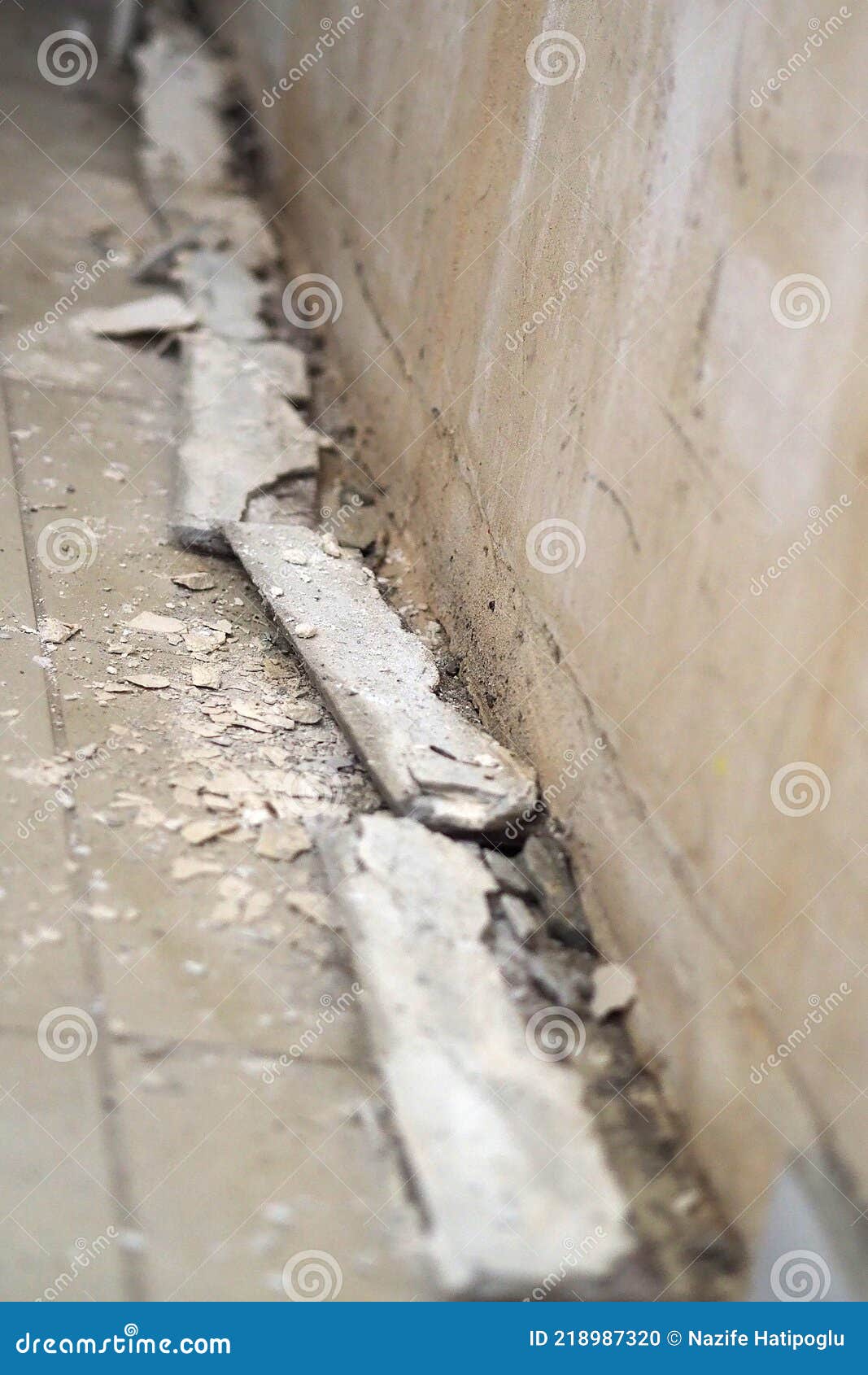 The Building Wall Damaged by Moisture and Water, Water and Moisture on ...
