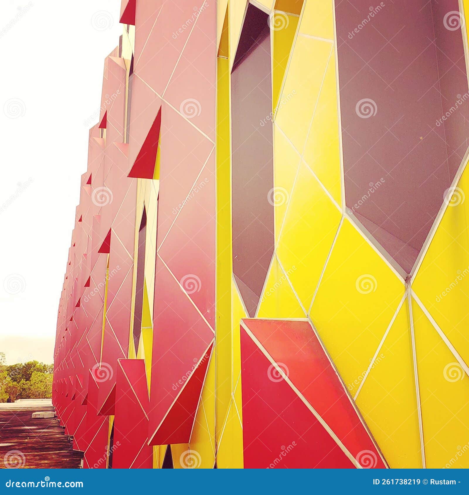 Building Wall Shape with Geometrical Stock Image - Image of wall ...