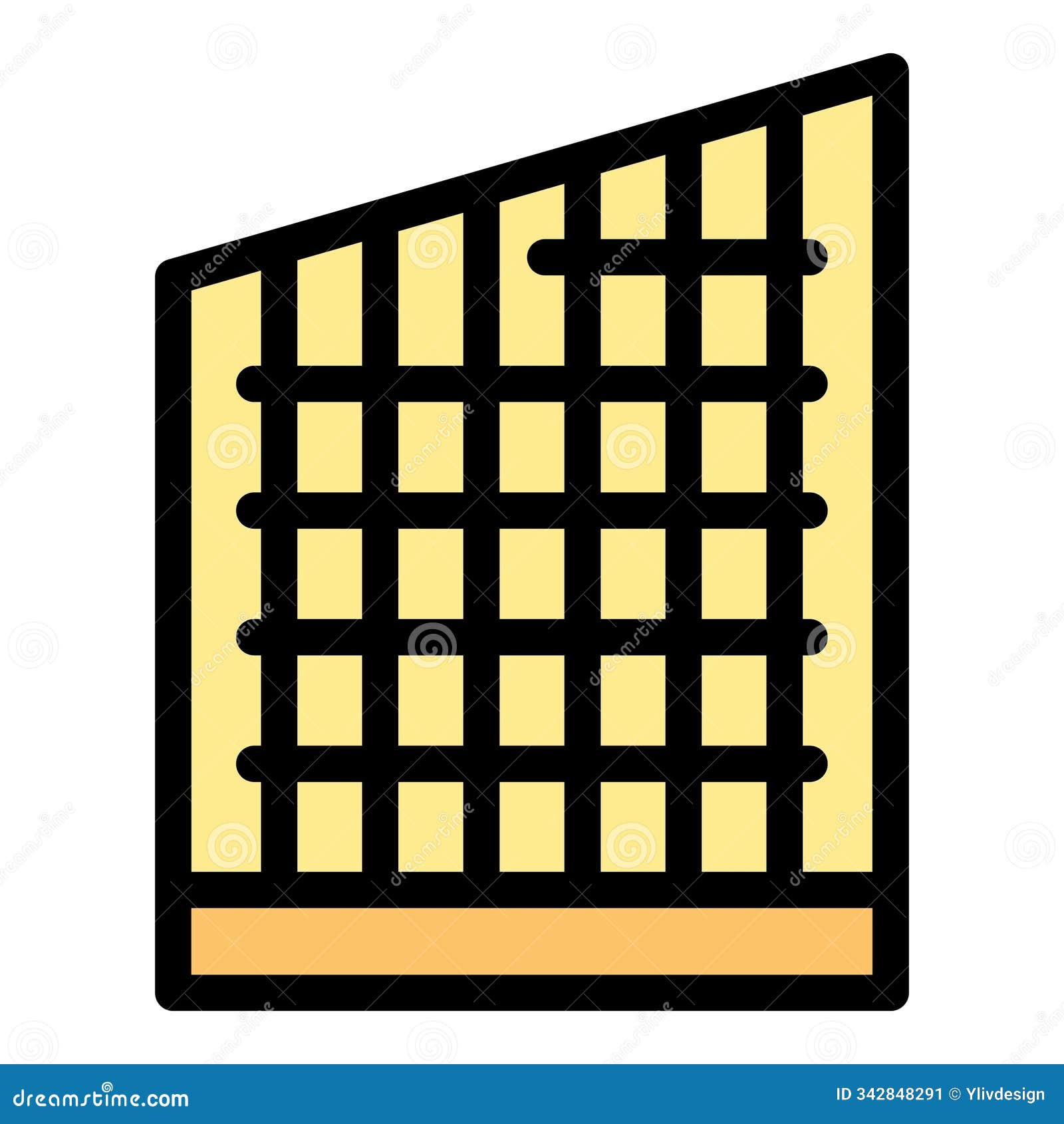 Building Wall Structure Being Built with Metal Rods Icon Stock Vector ...