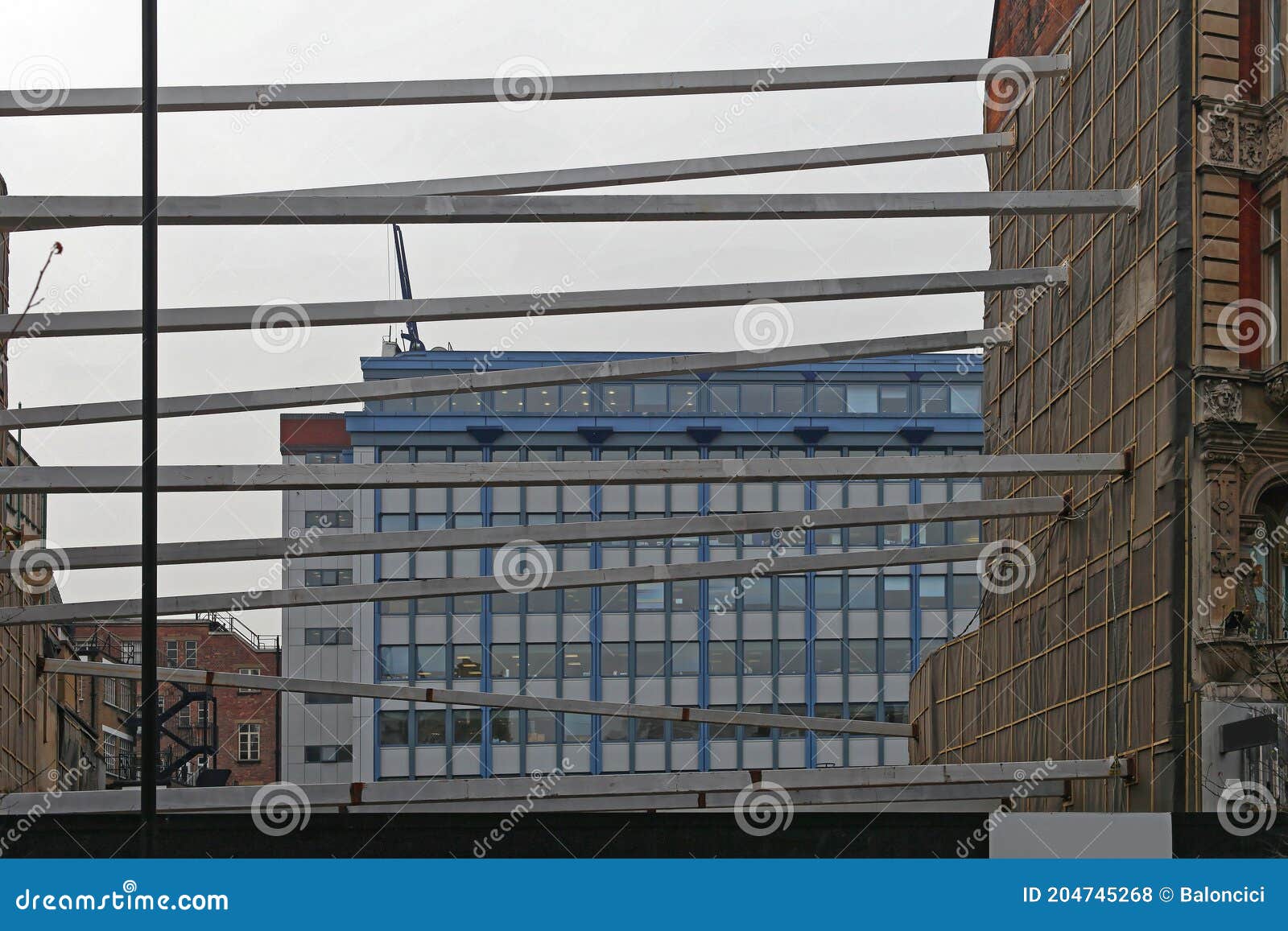 Support Beams Construction stock photo. Image of safety - 204745268