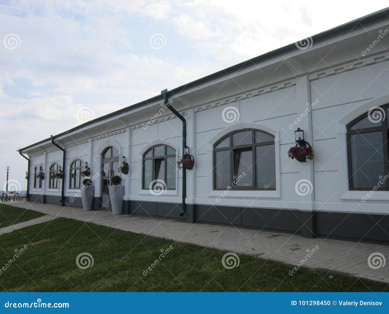 Building wall with windows stock photo. Image of architecture - 101298450
