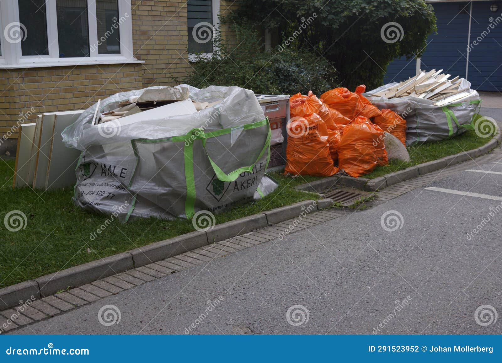 Building Waste Ready for Collection Editorial Photography - Image of ...