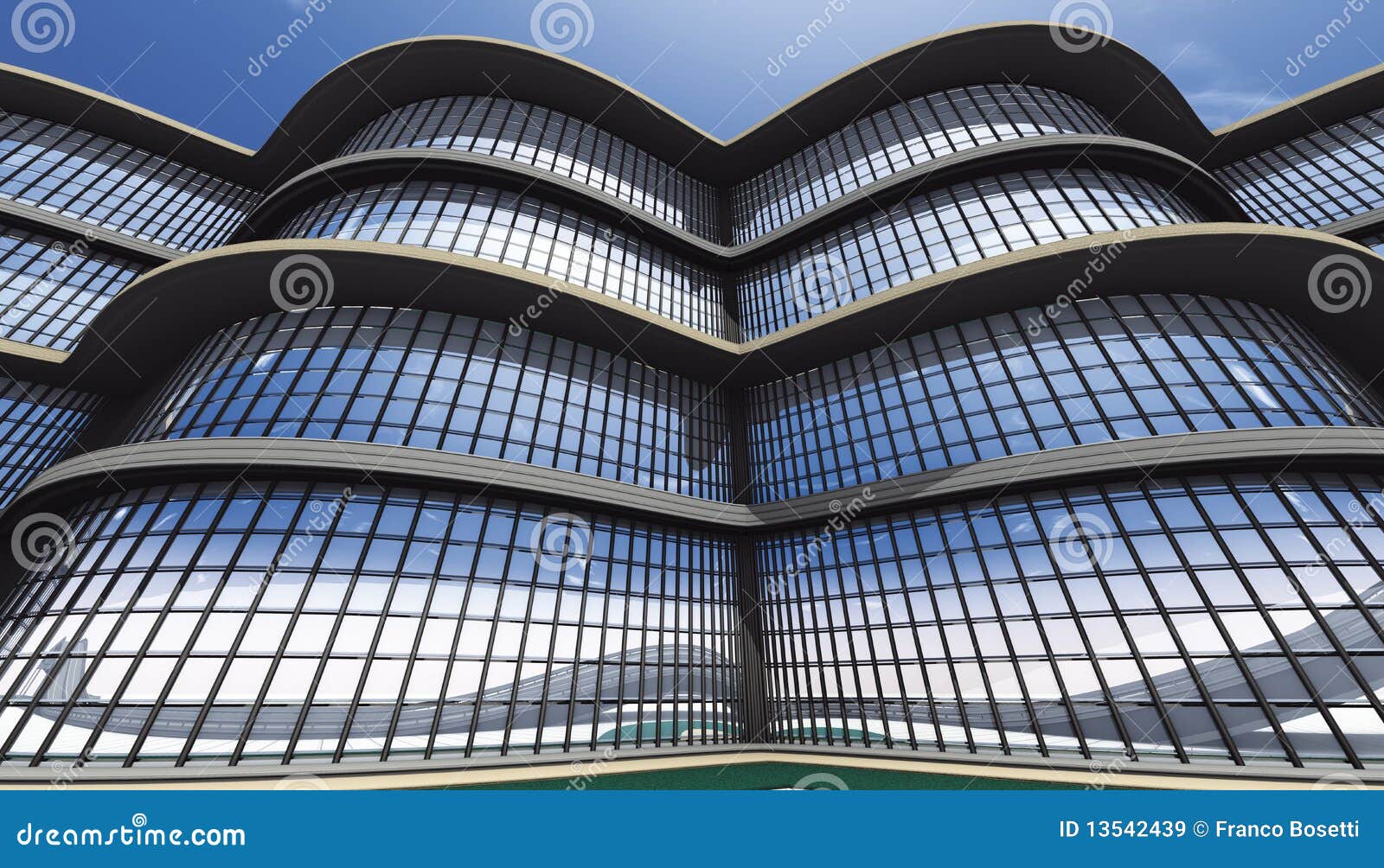 Building waves stock illustration. Illustration of tower - 13542439