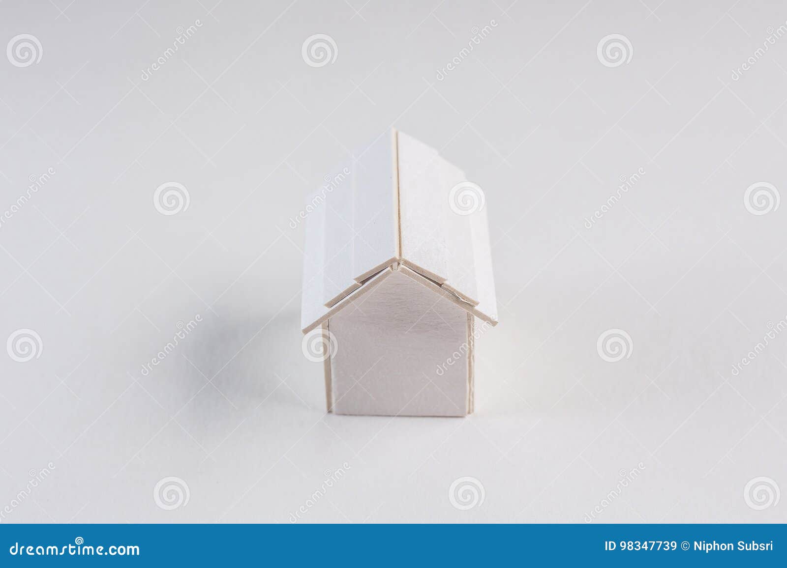Building White Paper House Image Idea Stock Image - Image of coin, real ...