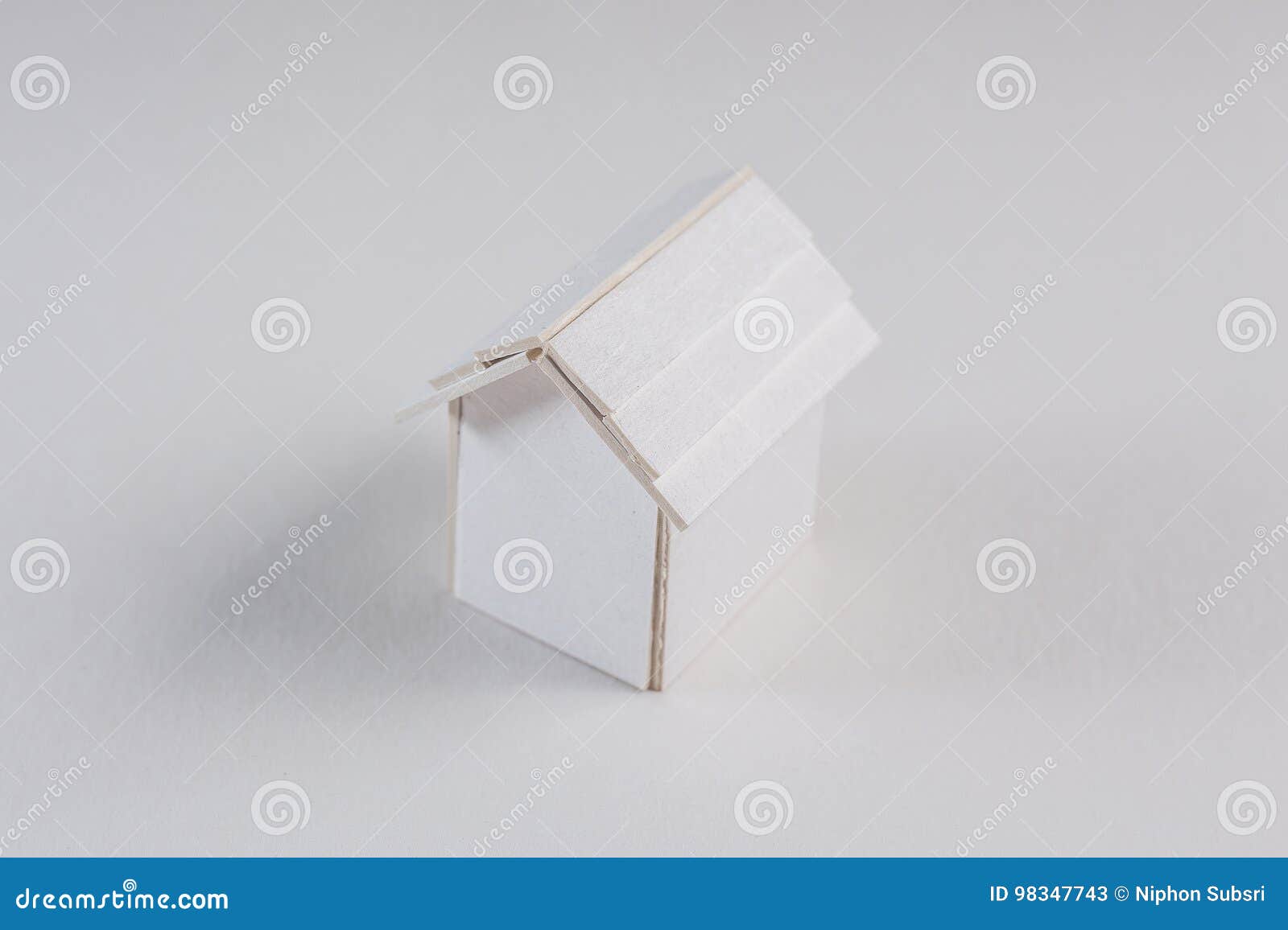Building White Paper House Image Idea Stock Image - Image of concept ...
