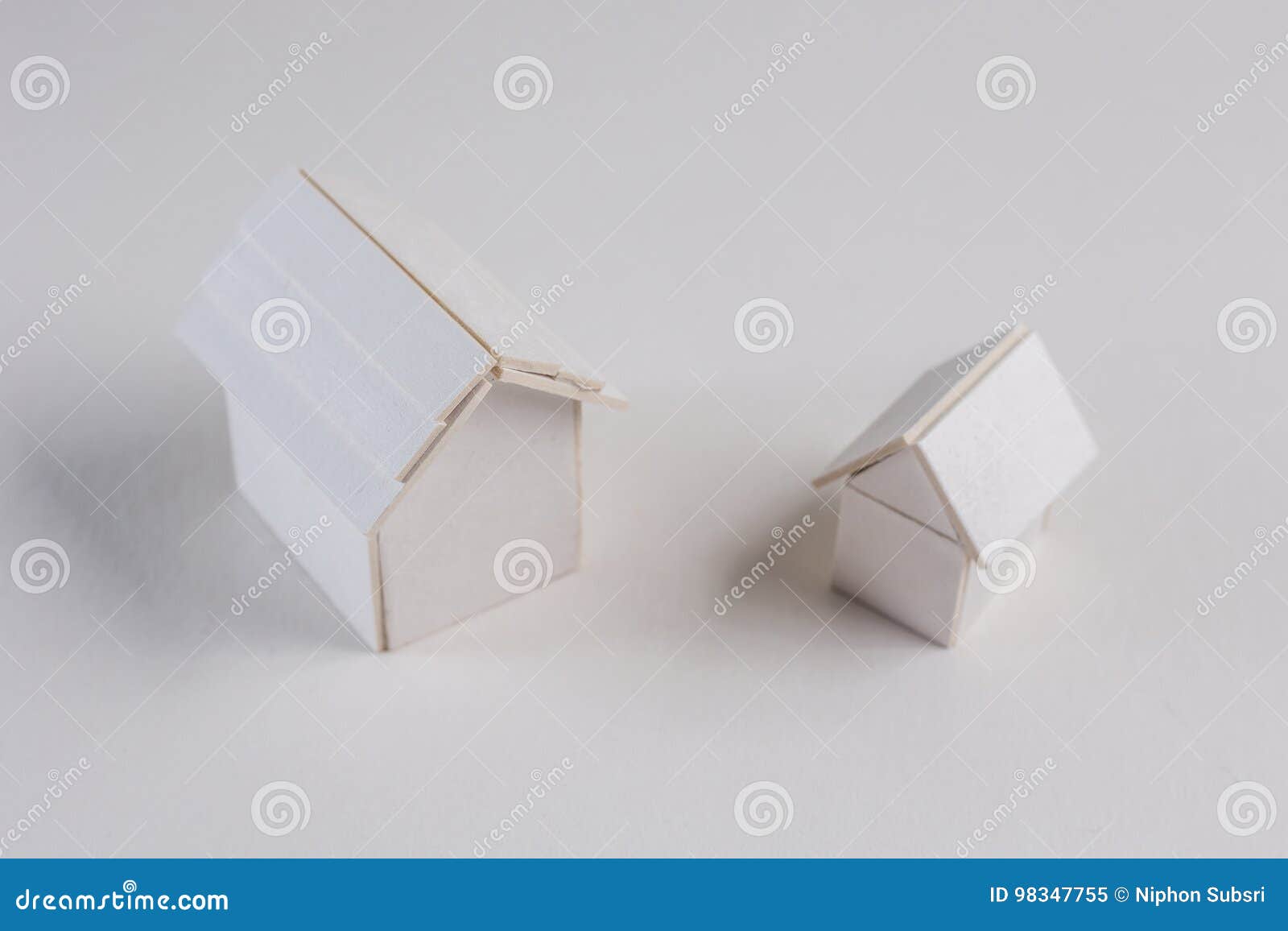 Building White Paper House Image Idea Stock Image - Image of home ...